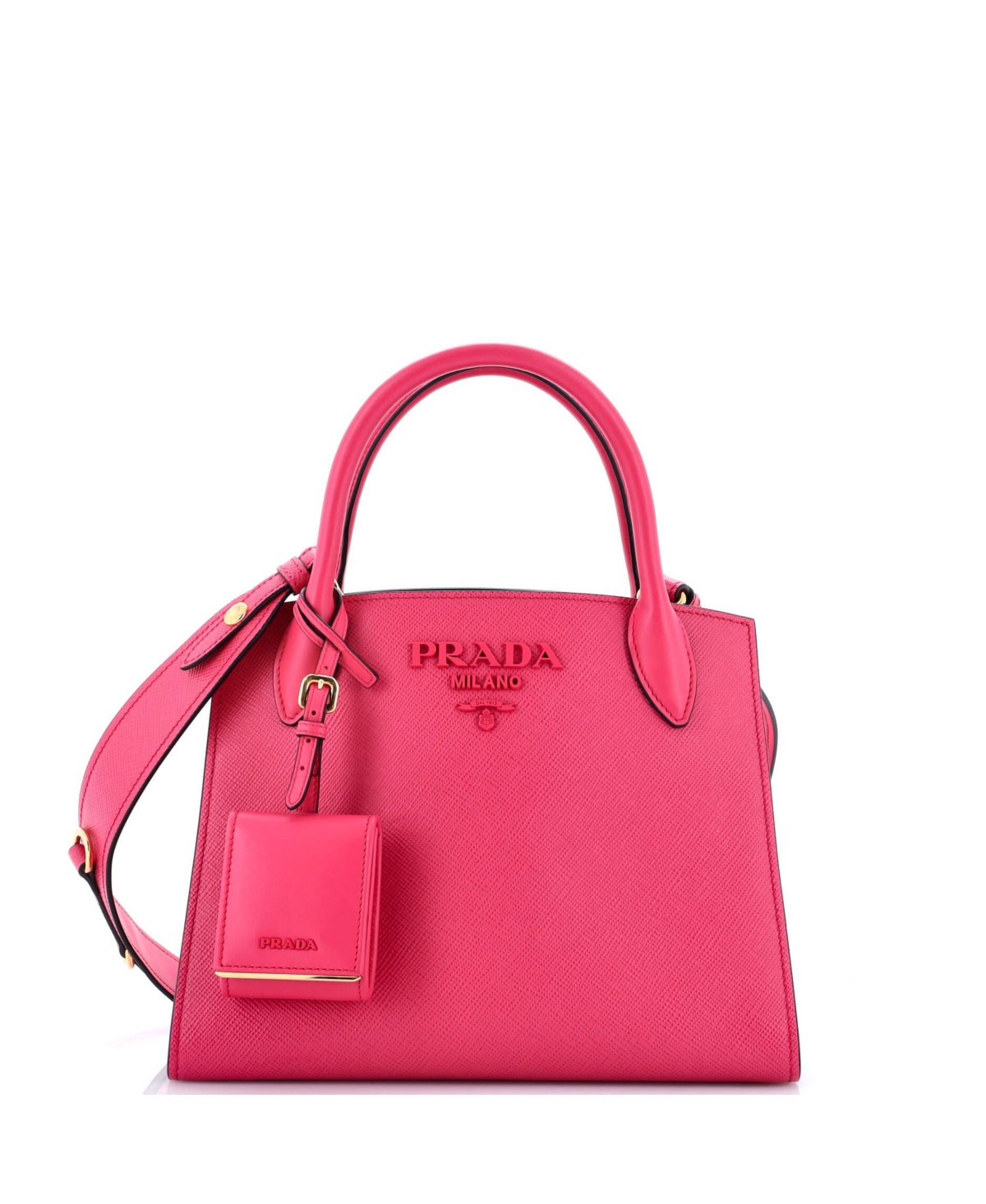Click here for Pre-Owned Prada Small Monochrome Tote Saffiano wit... prices