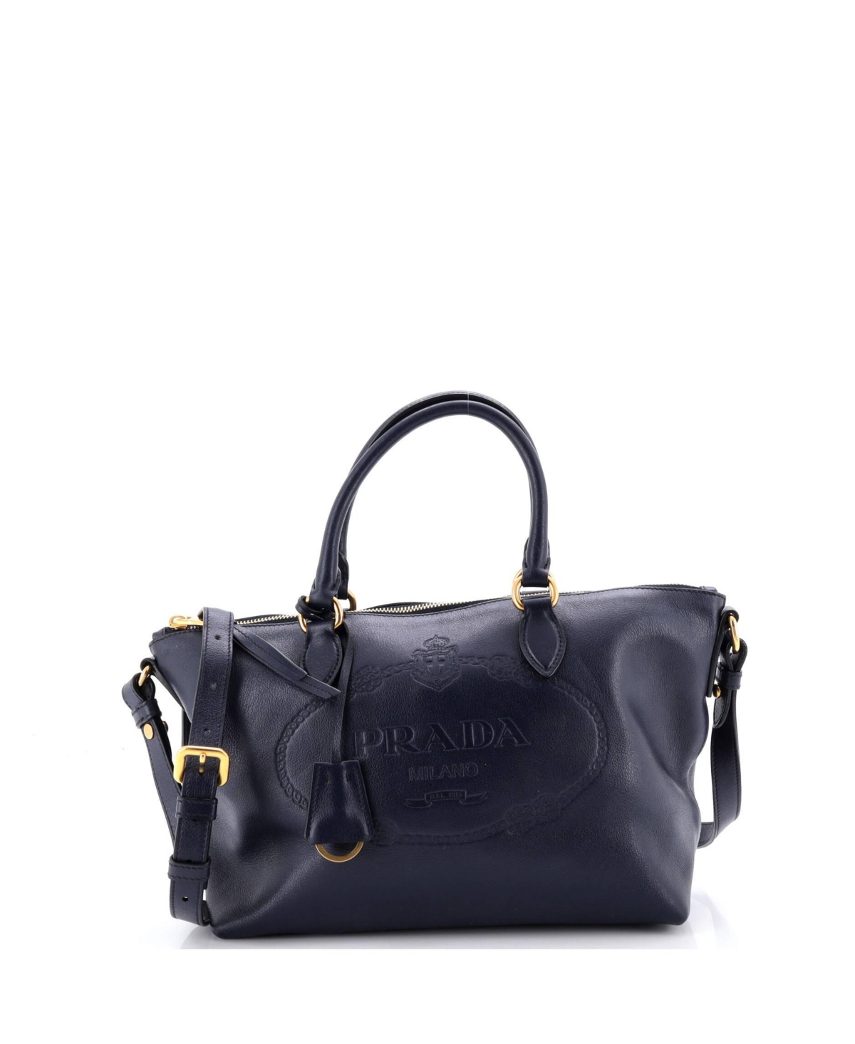 Click here for Pre-Owned Prada Small Embossed Logo Convertible To... prices