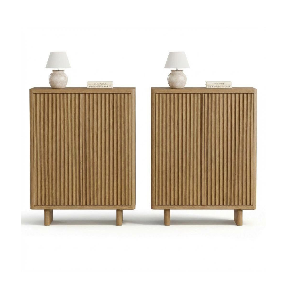 Click here for Homfan 2 Piece 5 Tier Shoe Cabinet Set with Fluted... prices