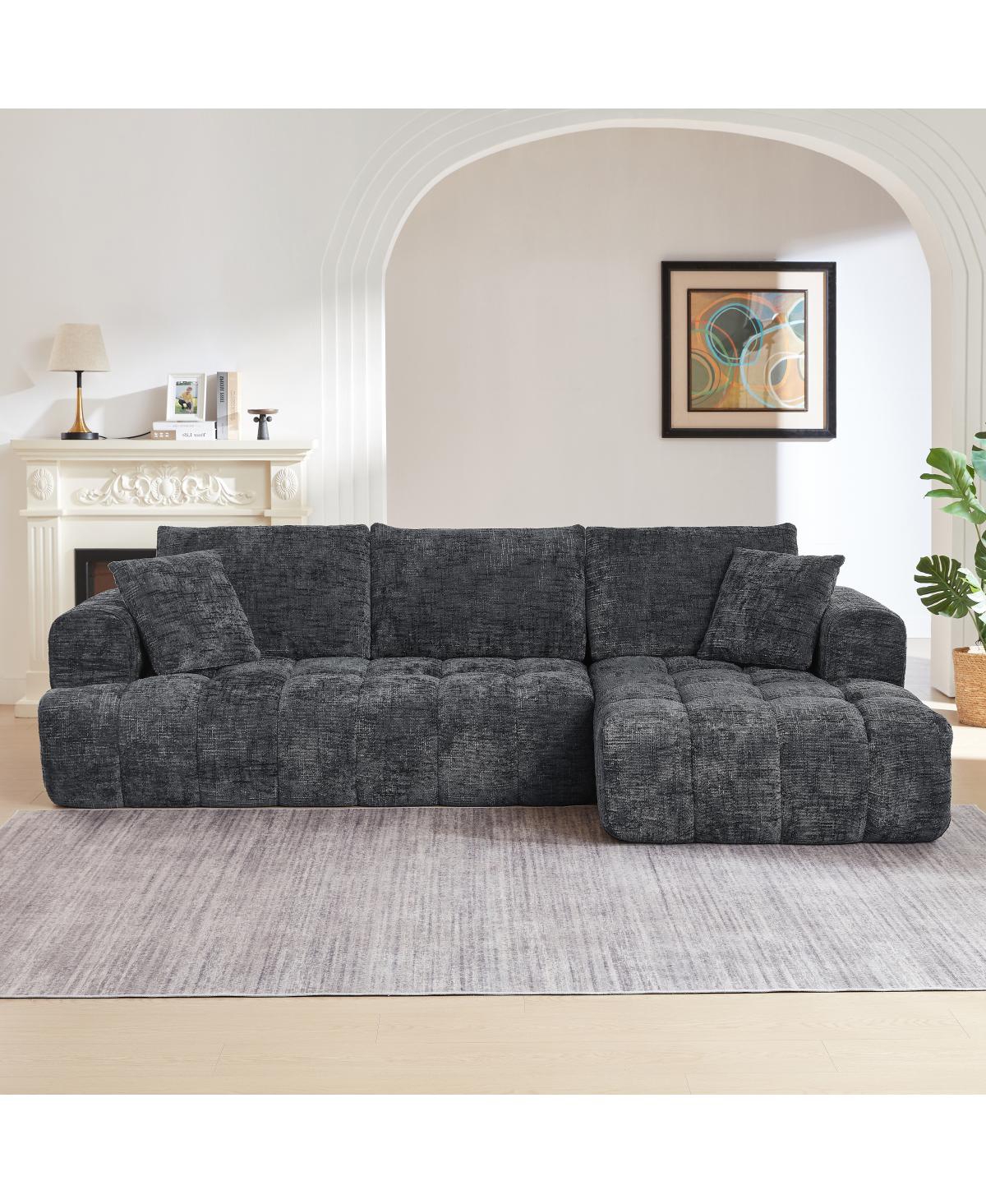 Click here for Streamdale Furniture Chenille L-Shape Luxury Secti... prices
