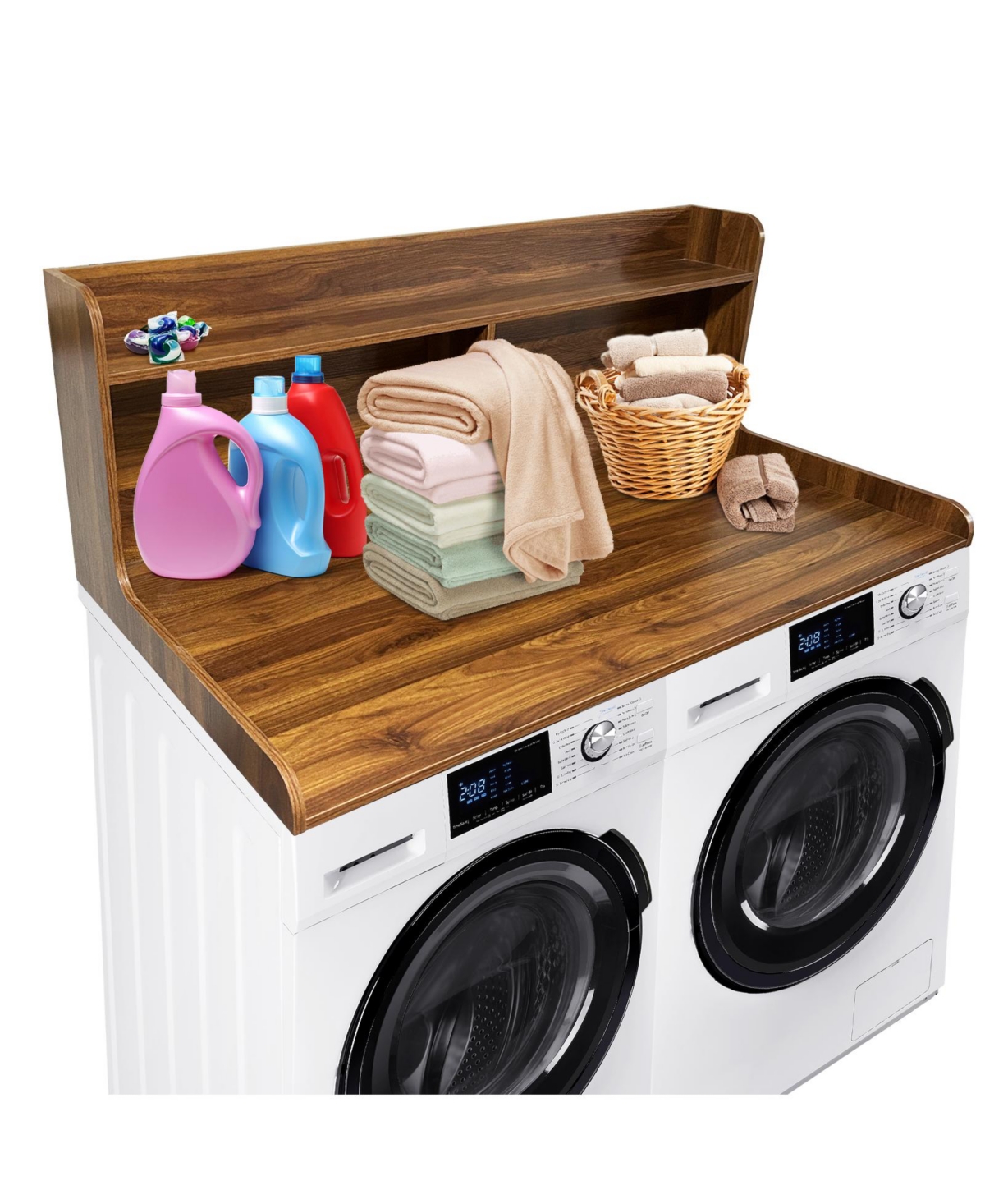 Click here for Homfan 2-Tier Washer and Dryer Countertop Organize... prices