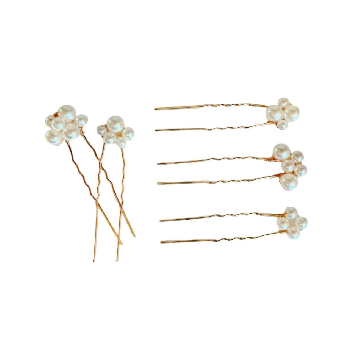 Click here for Headbands of Hope Womens Pearl U Pins - White prices