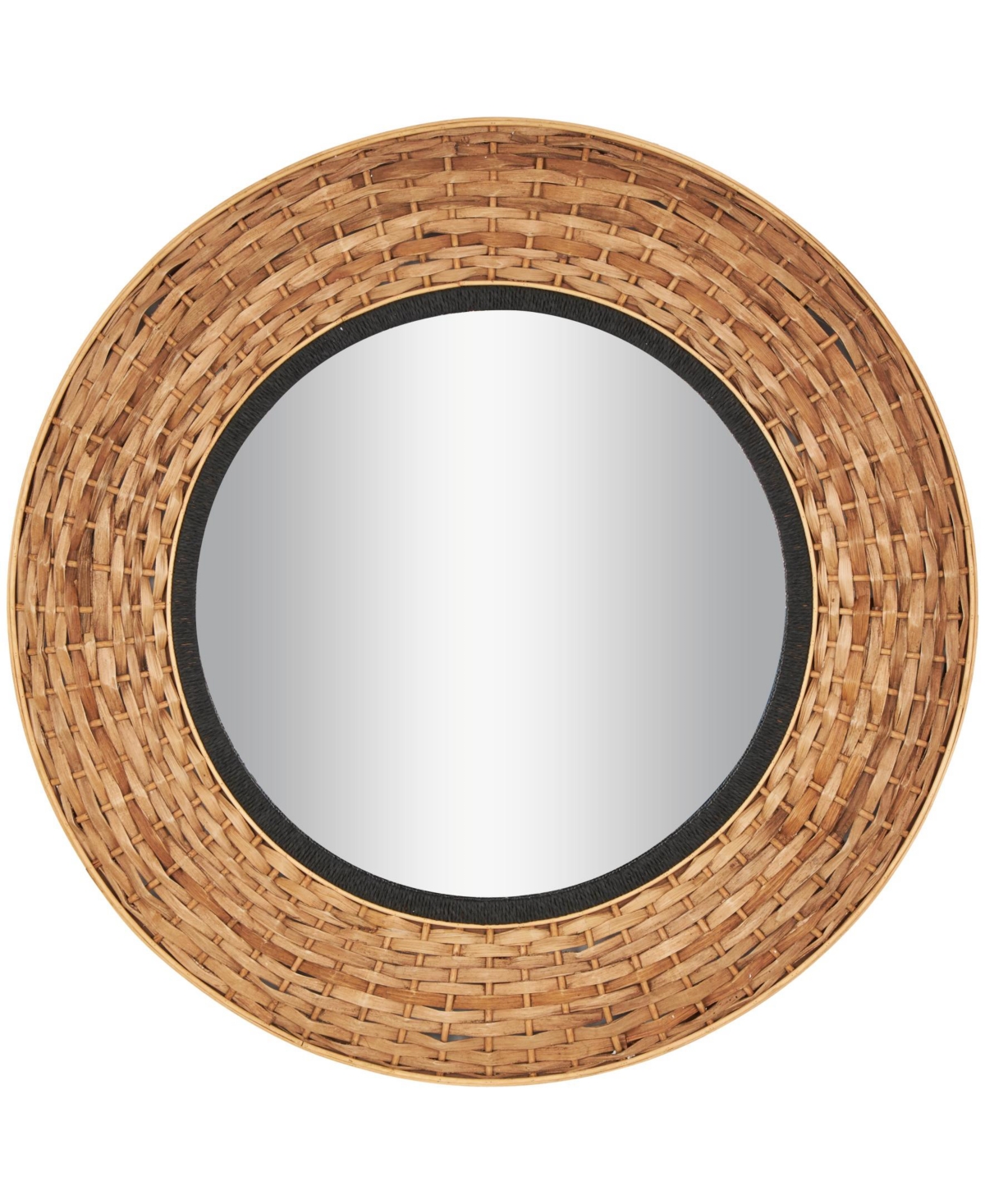 Click here for Rosemary Lane 38 Tribal Seagrass Wall Mirror - Bro... prices