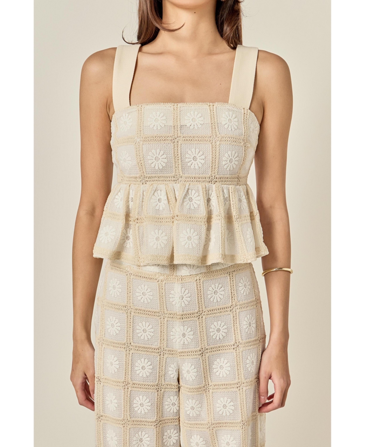 Click here for English Factory Womens The Bria Crochet Sleeveless... prices