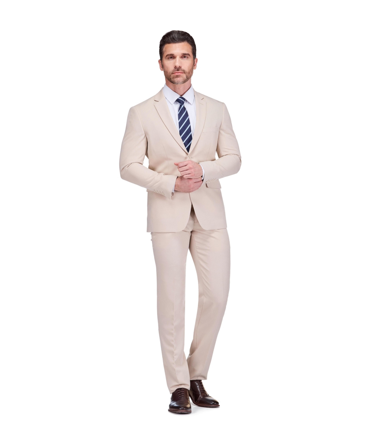 Click here for Gino Vitale Mens 2 Piece 4 Way Stretch Notch Lapel... prices