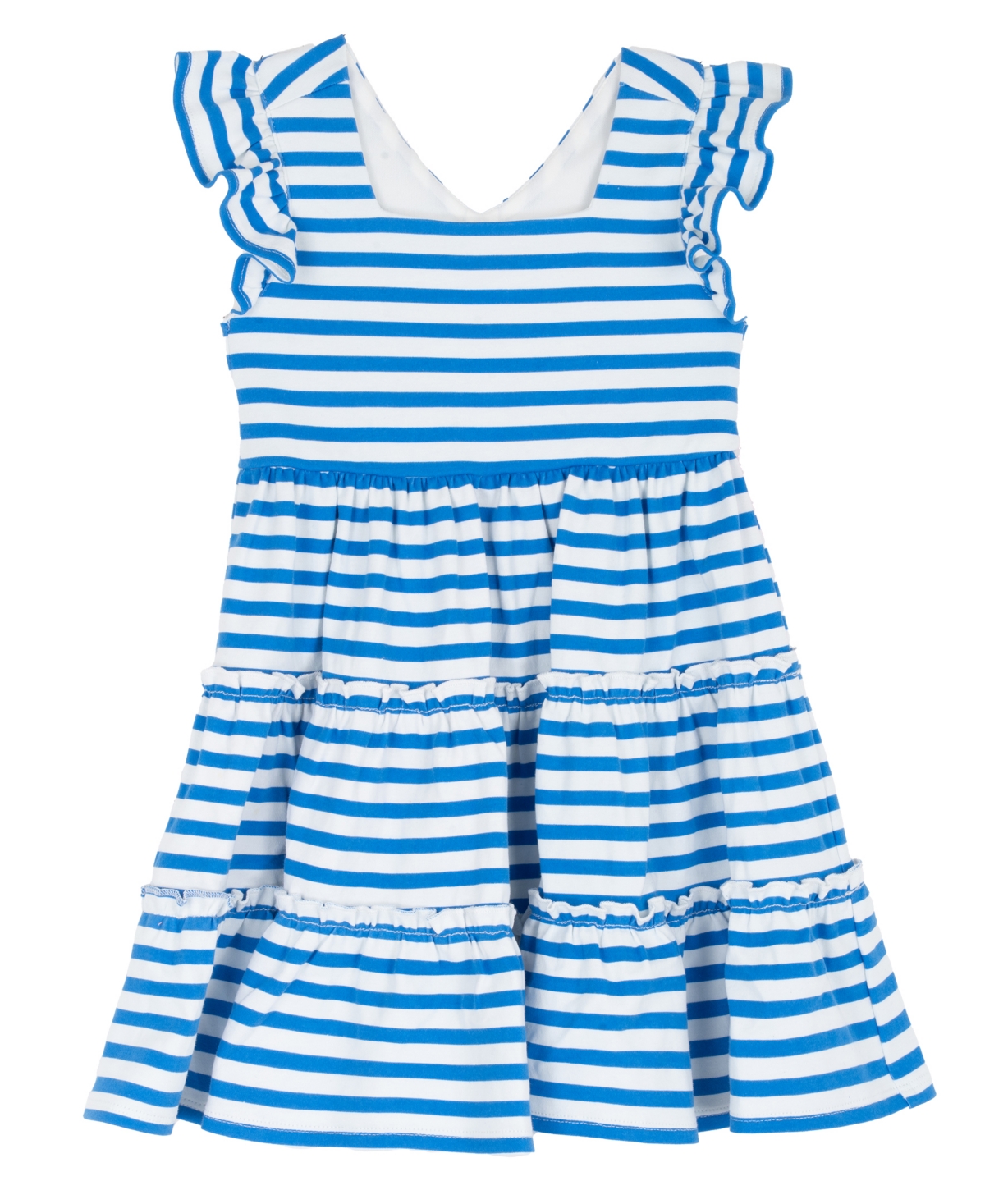 Click here for Rare Editions Girls 2T-6X Jersey Knit Stripe Flutt... prices