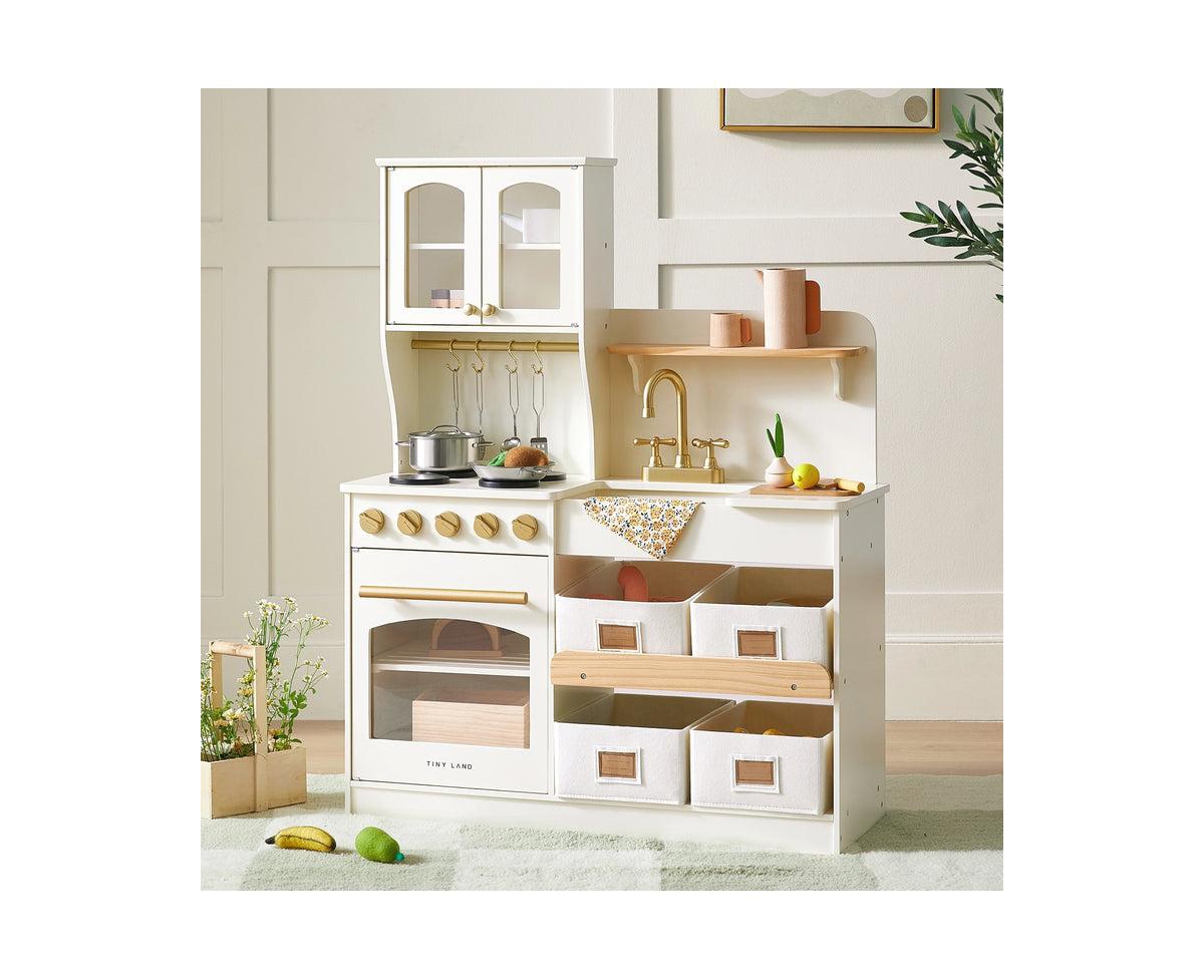Click here for Tiny Land Wooden Play Kitchen with Storage for Cre... prices