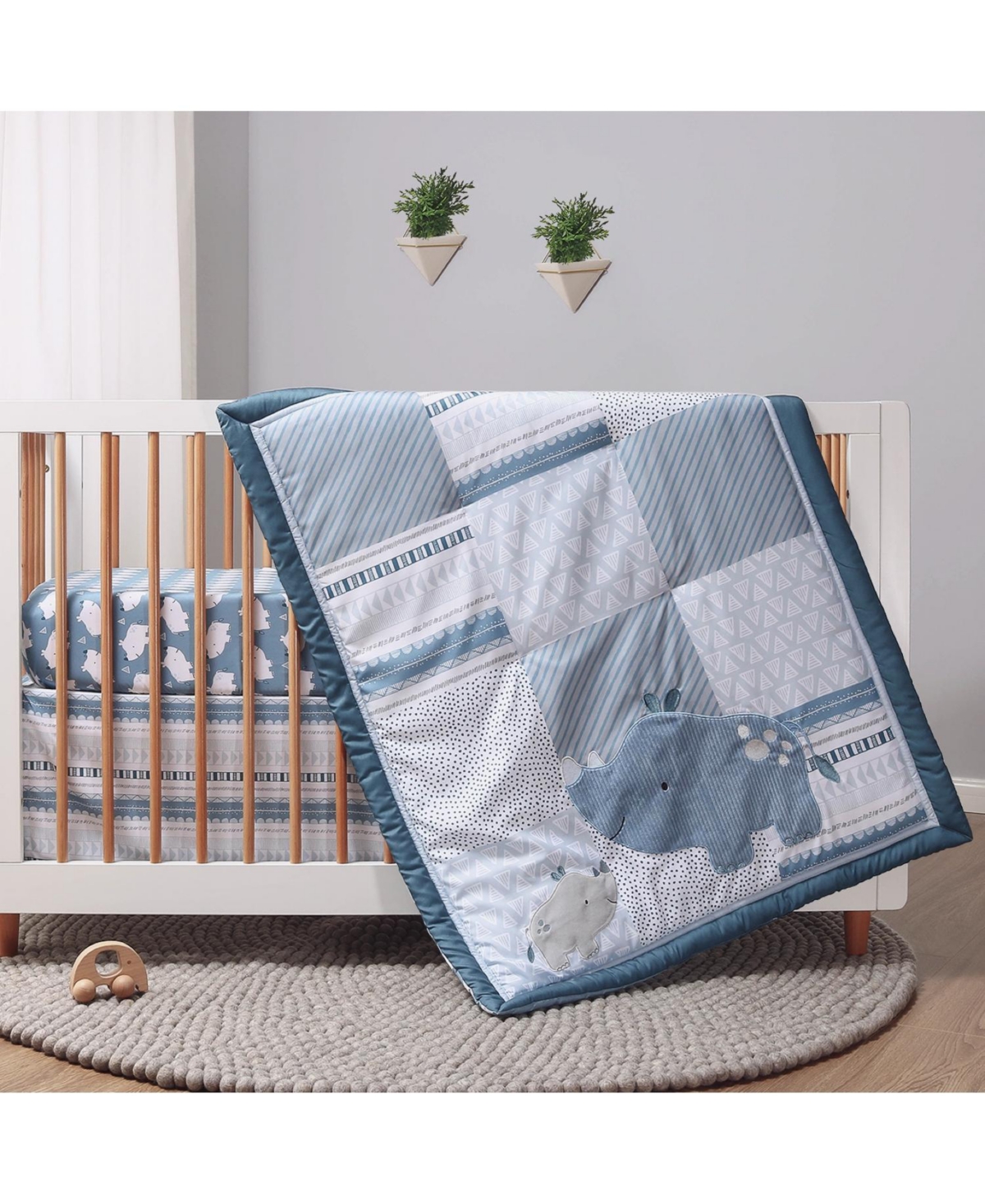 Click here for The Peanutshell Little Rhino Crib Bedding Set for... prices