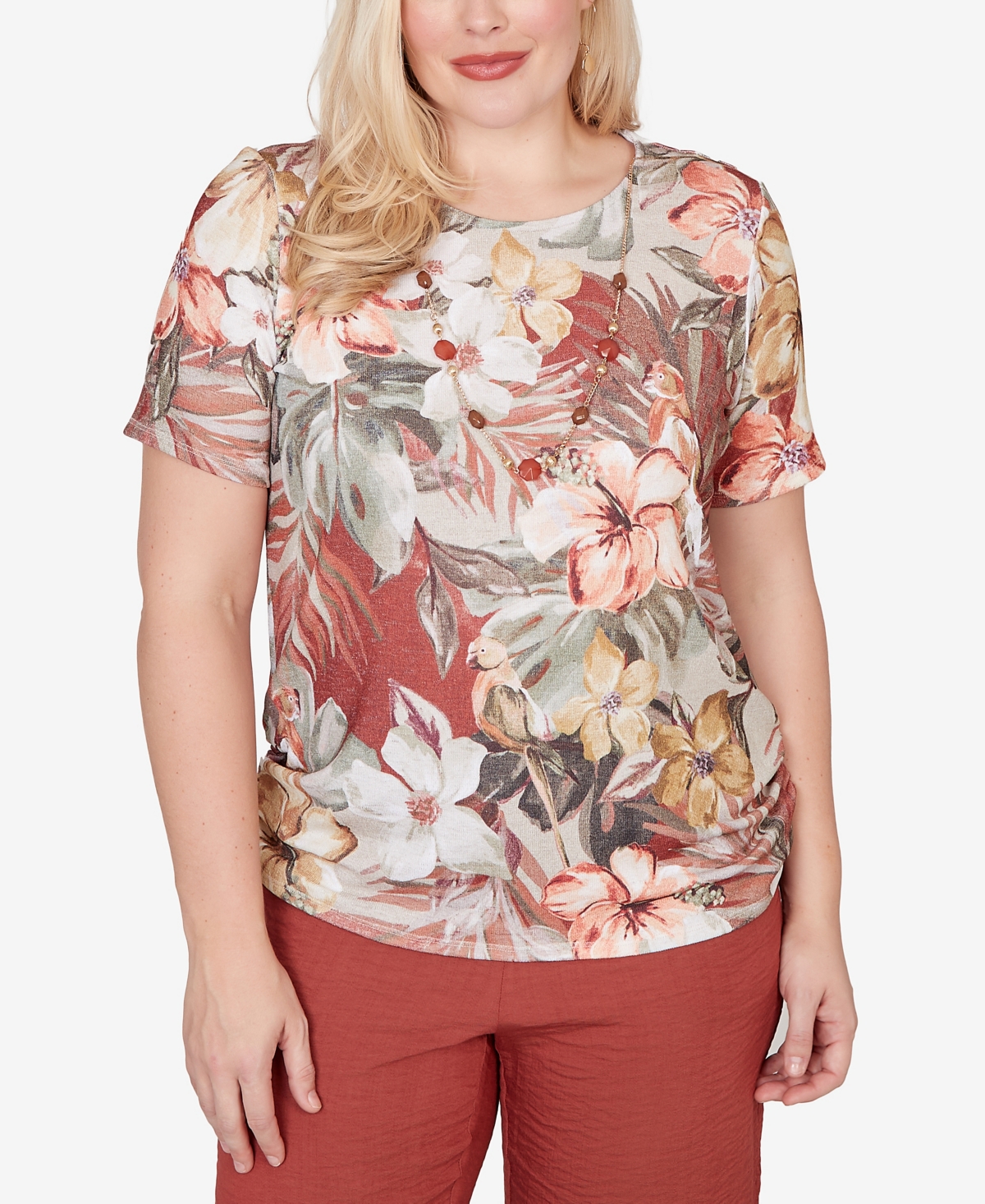 Click here for Alfred Dunner Womens Spice Market Dramatic Floral... prices