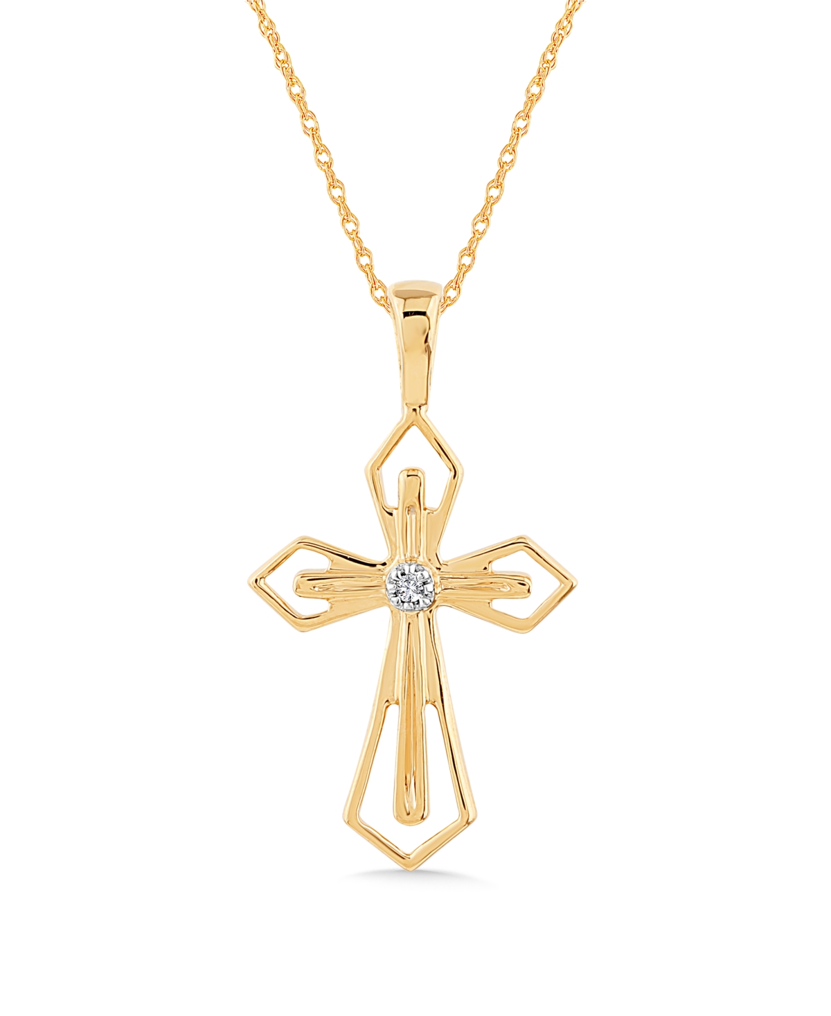 Click here for 14k White or Yellow Gold Pendant  Diamond Accent C... prices