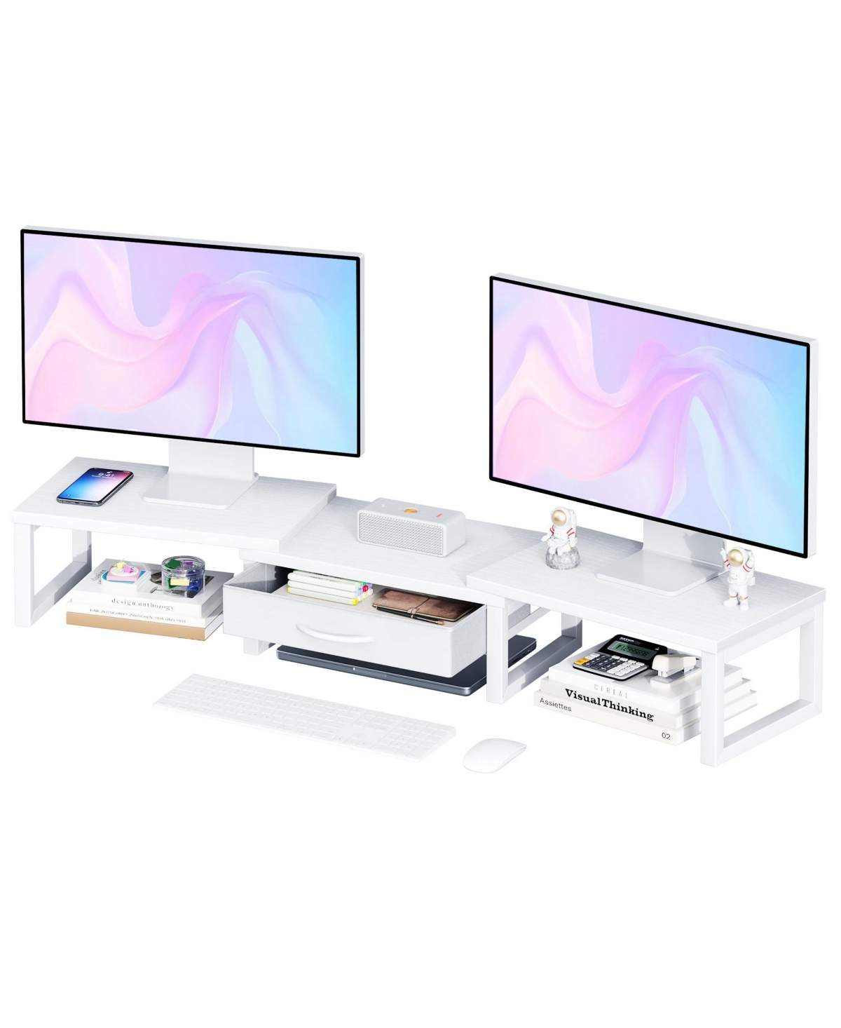 Click here for Gnuadz Monitor Stand Riser Desk Organizer Drawer S... prices