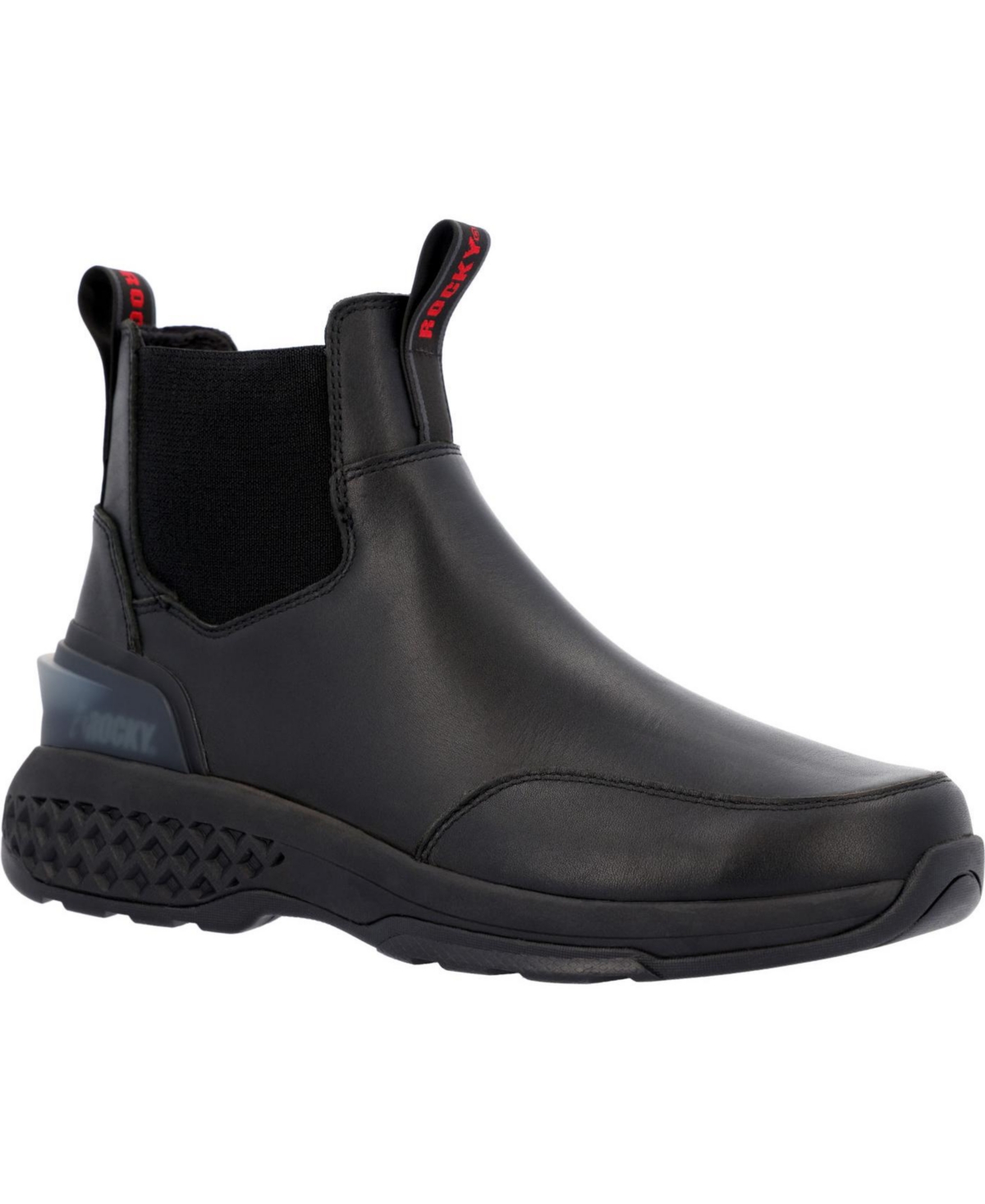 Click here for Rocky Mens Code Red Station Slip-On Boot - Black prices