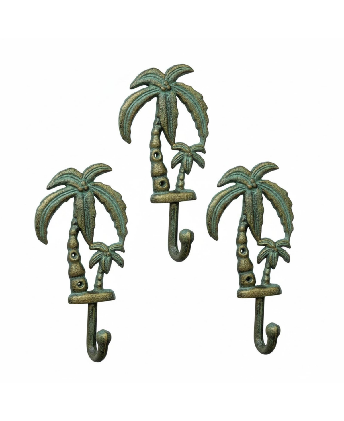 Click here for Yigii Cast Iron Palm Tree Wall Hooks Decorative Co... prices