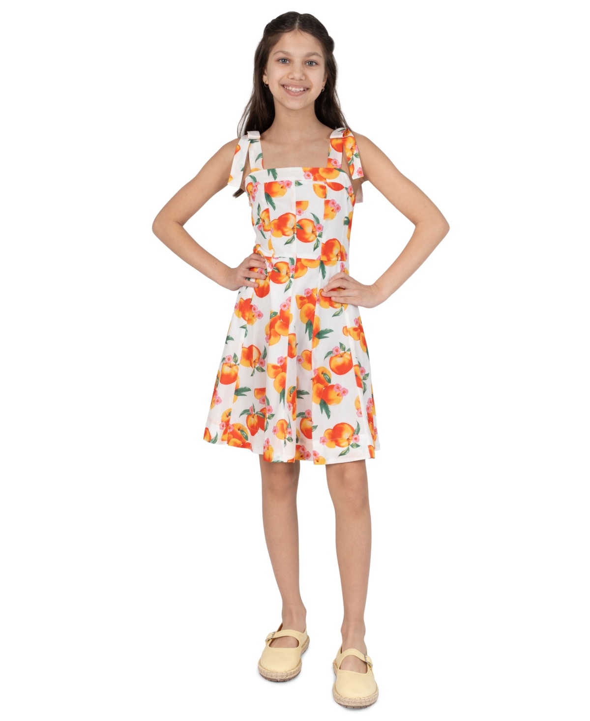 Click here for Rare Editions Girls 7-16 Peach Print Paneled Skate... prices
