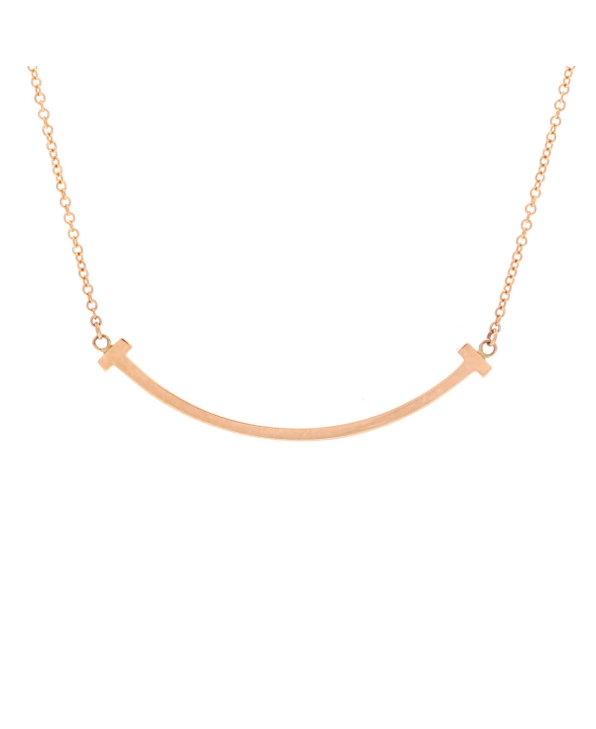 Click here for Pre-Owned Tiffany and Co T Smile Pendant Necklace... prices