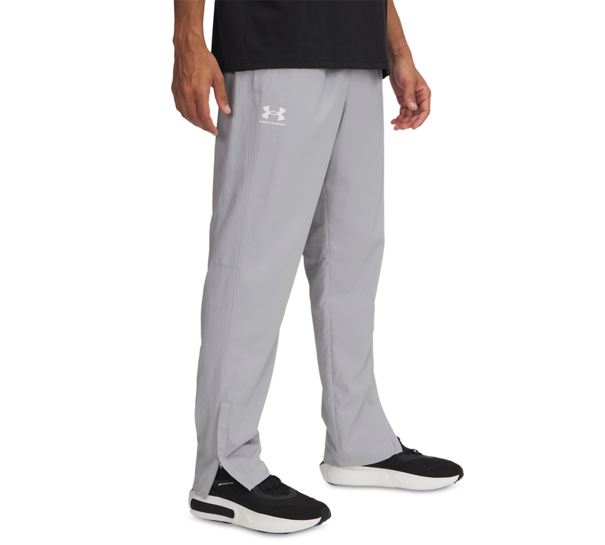 Click here for Under Armour Mens Regular-Fit Pants - Mod Gray prices