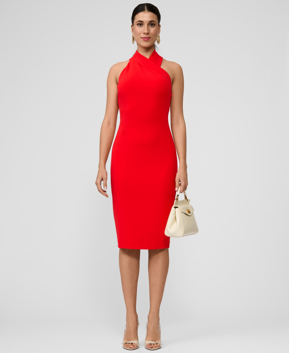 Click here for Rachel Rachel Roy Halter Sheath Dress - Rio Red prices