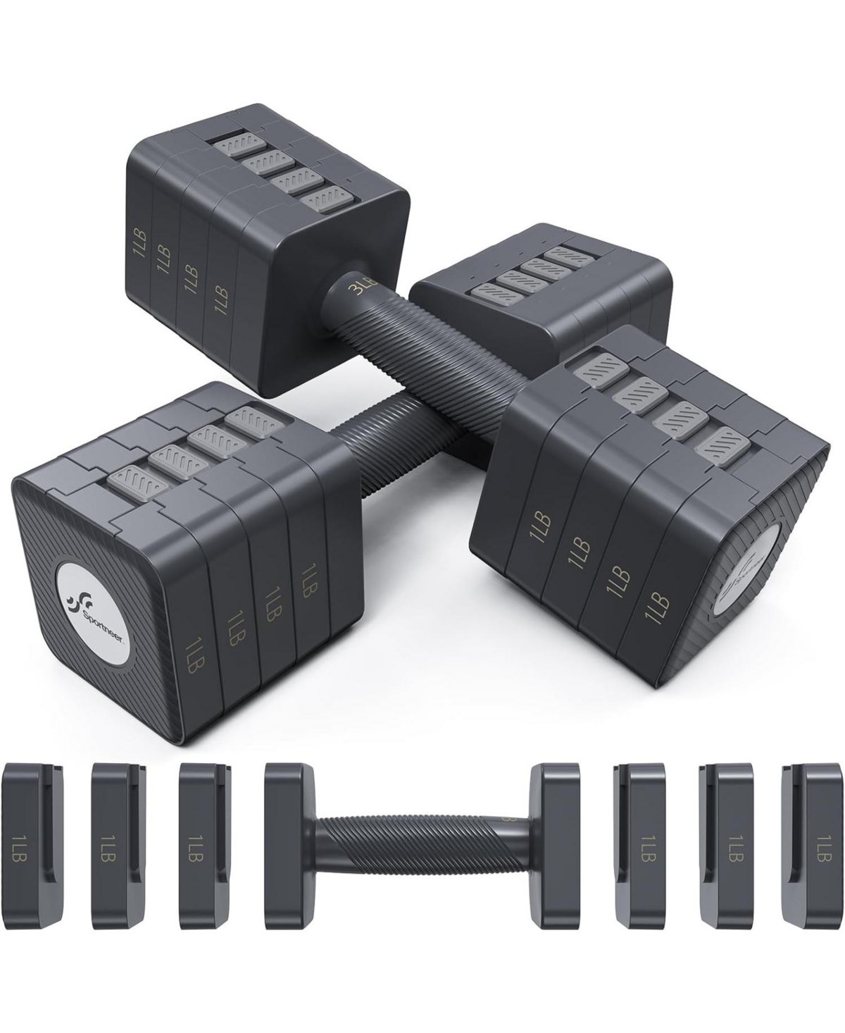 Click here for Sportneer Adjustable Dumbbells Hand Weights Set 5... prices