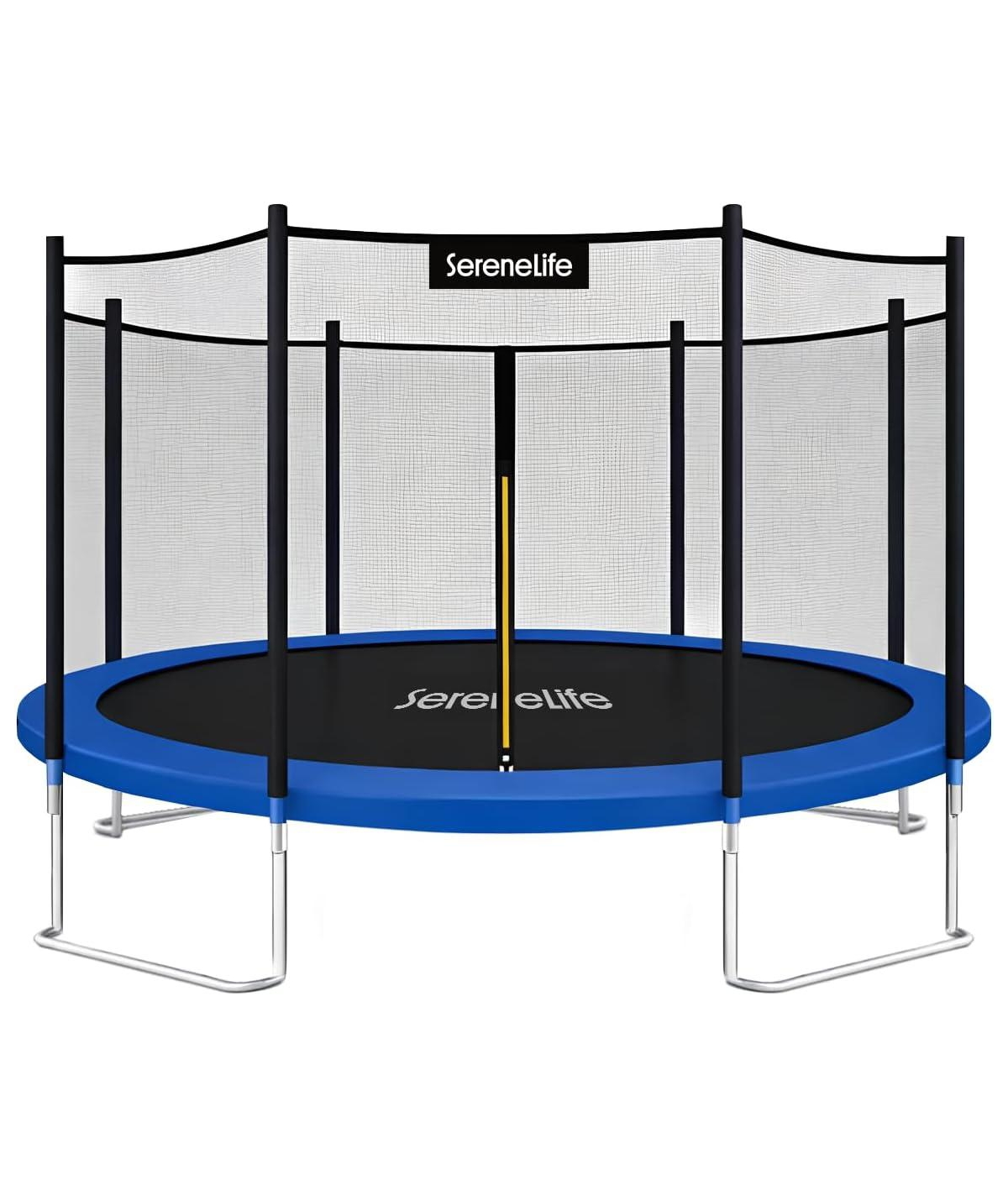 Click here for SereneLife Outdoor Trampoline with Enclosure & Lad... prices