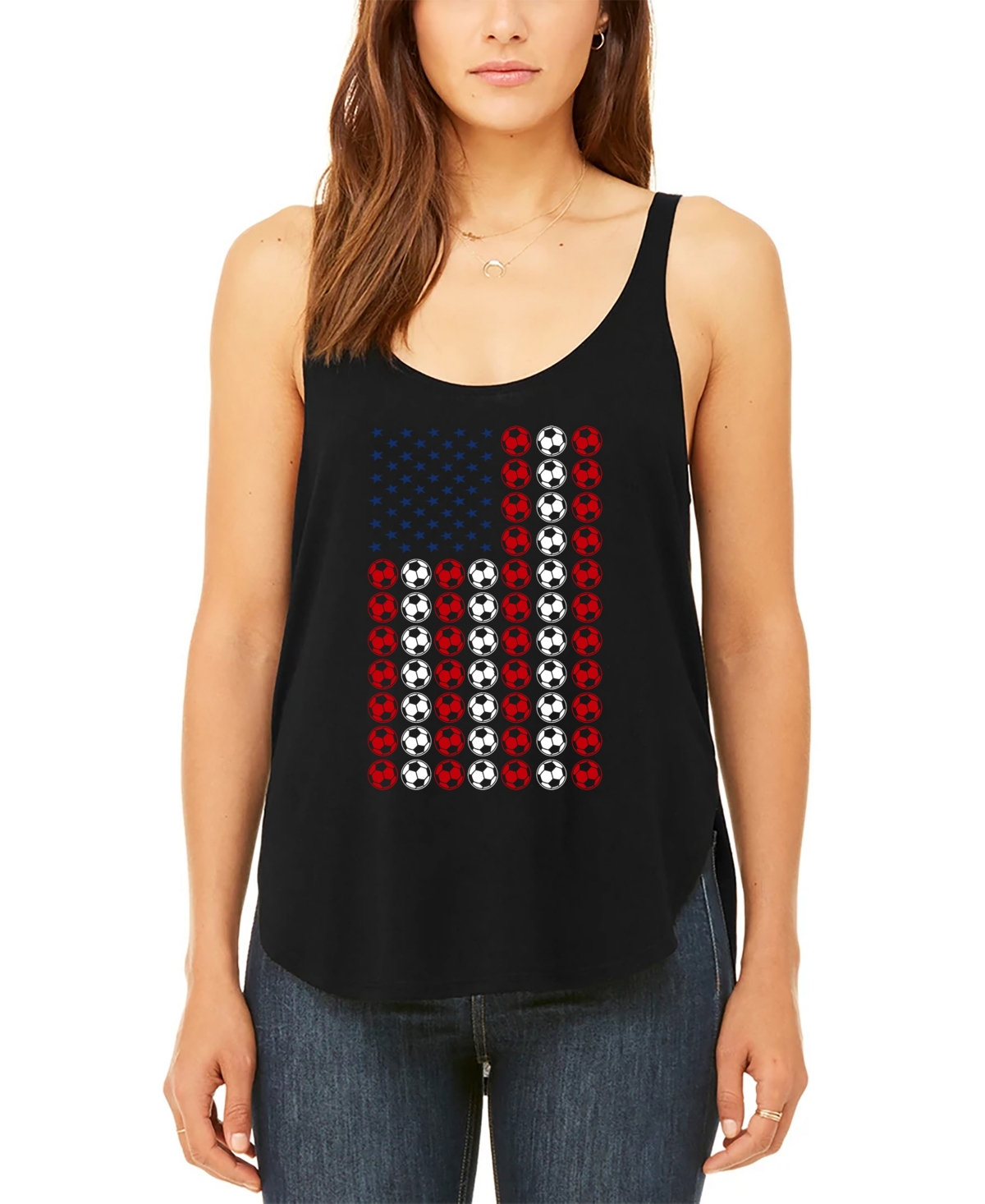 Click here for La Pop Art Womens Soccer Flag Premium Word Art Flo... prices