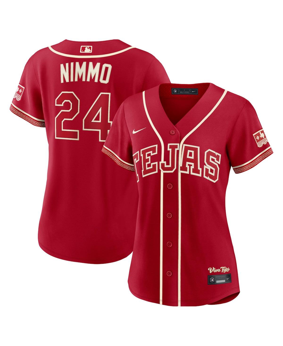 Click here for Nike Womens Brandon Nimmo Red Texas Rangers 2026 C... prices