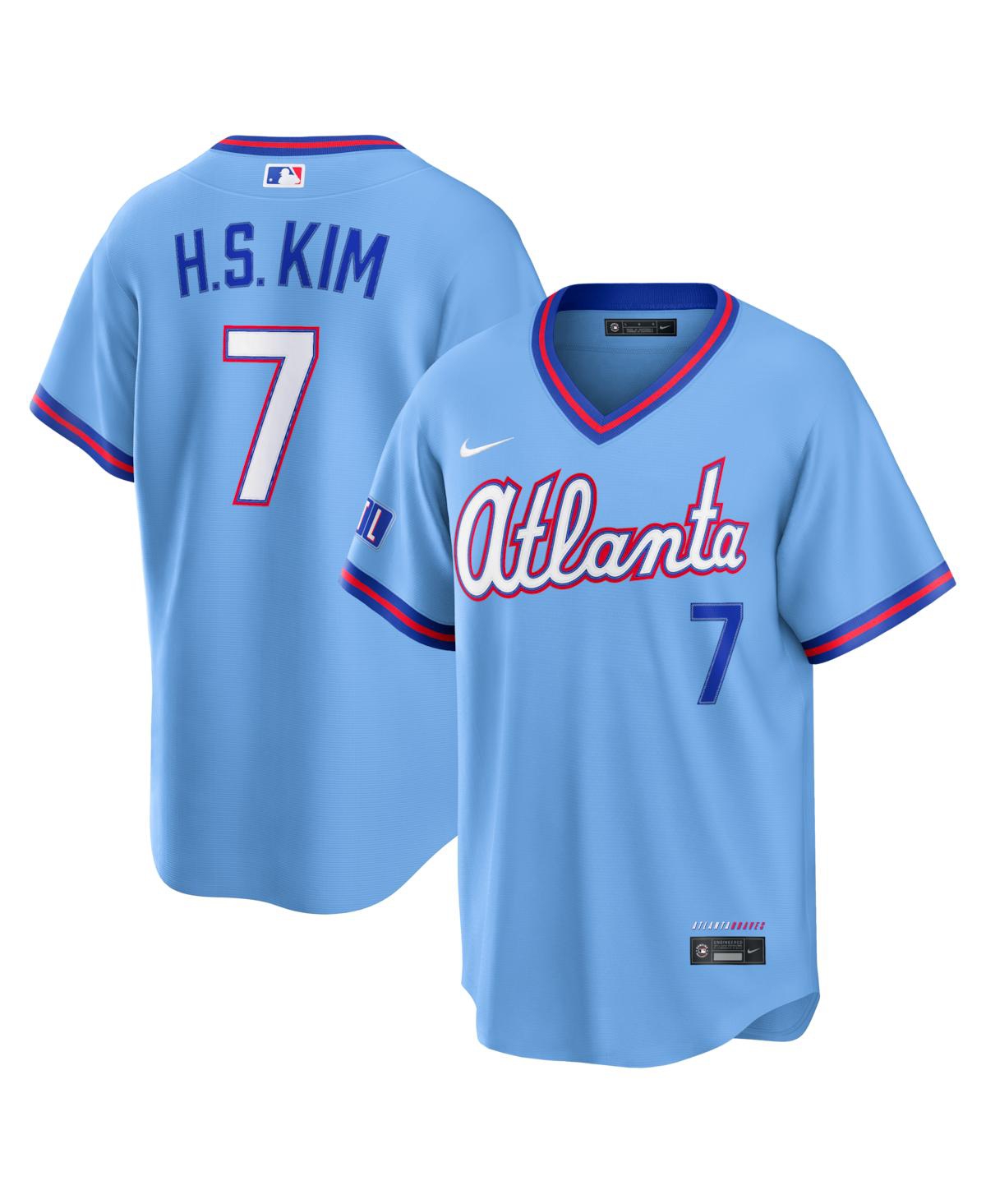 Click here for Nike Mens Ha-Seong Kim Powder Blue Atlanta Braves... prices