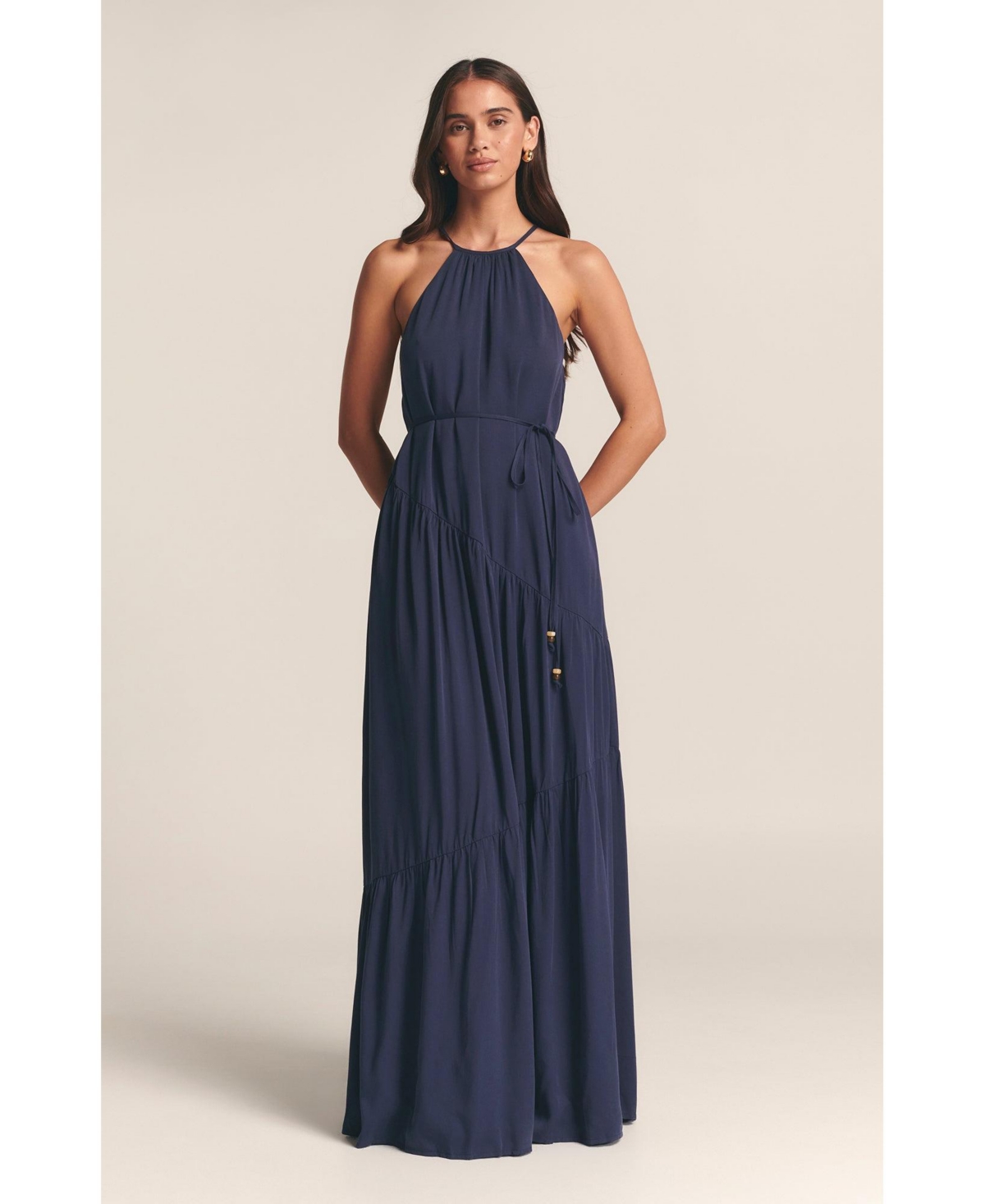 Click here for St Mrlo Womens Eliza Maxi Dress - Midnight blue prices