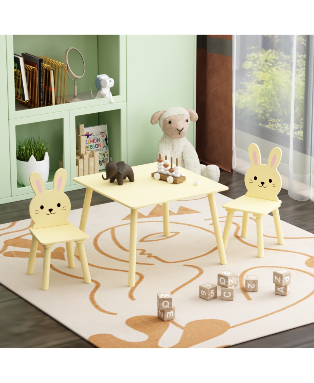 Click here for Rainsken 3 Piece Kids Table and Chairs Set  with 2... prices