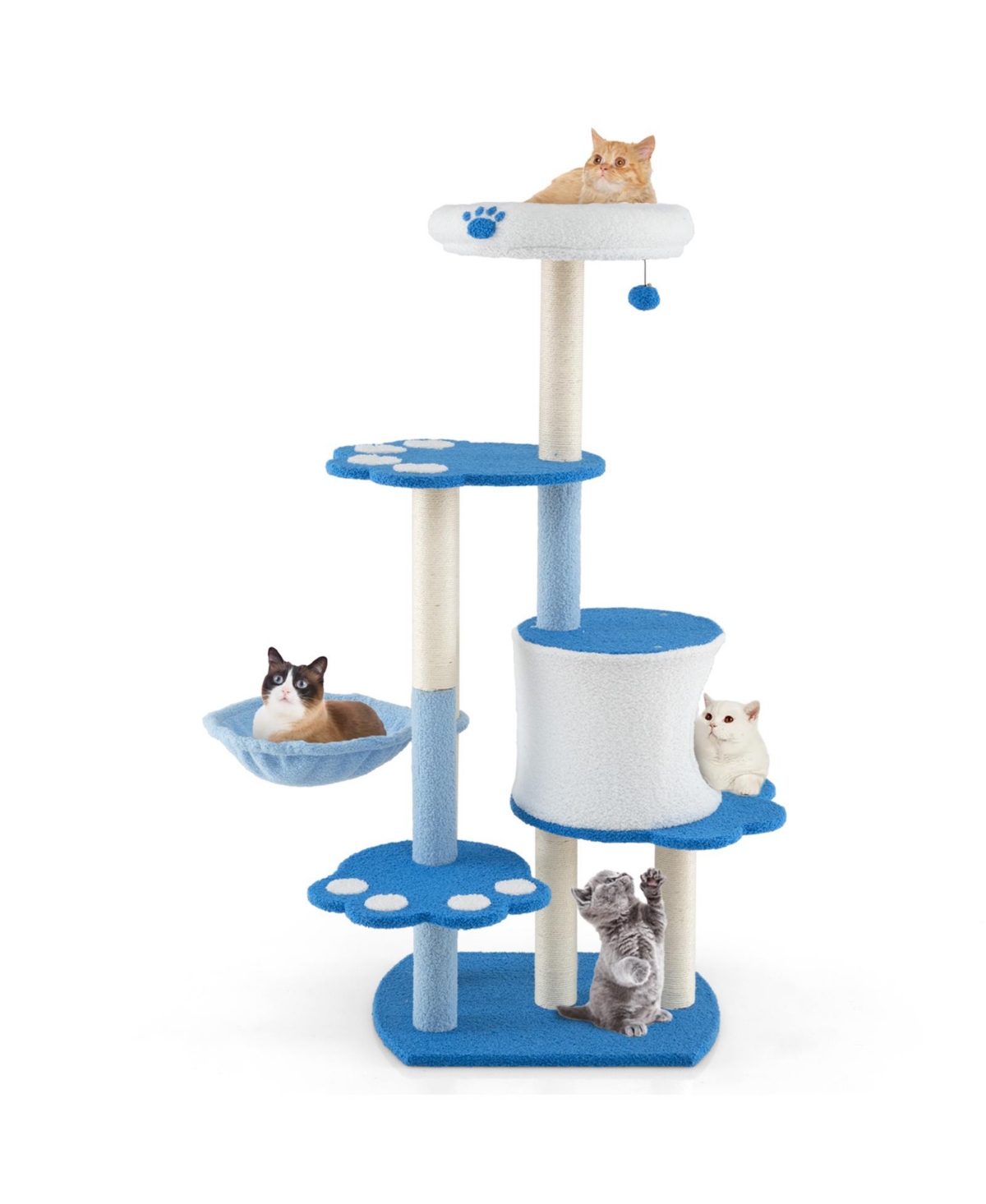 Click here for Cozito Cat Tree 54 inch Modern 6-Tier Tower with T... prices