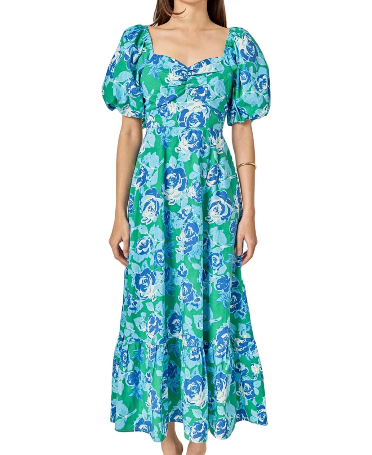 Click here for English Factory Womens Tie Back Maxi Dress - Blue... prices
