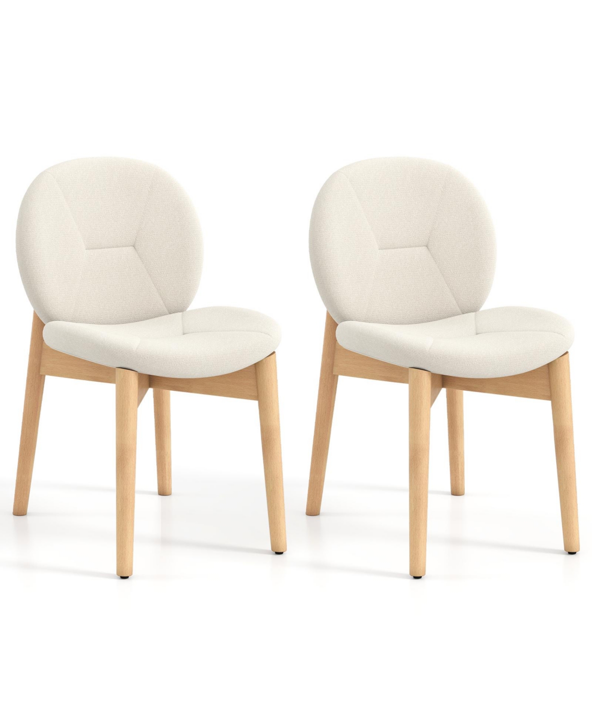 Click here for Sugift Wooden Dining Chairs Set of 2 with Rubber W... prices