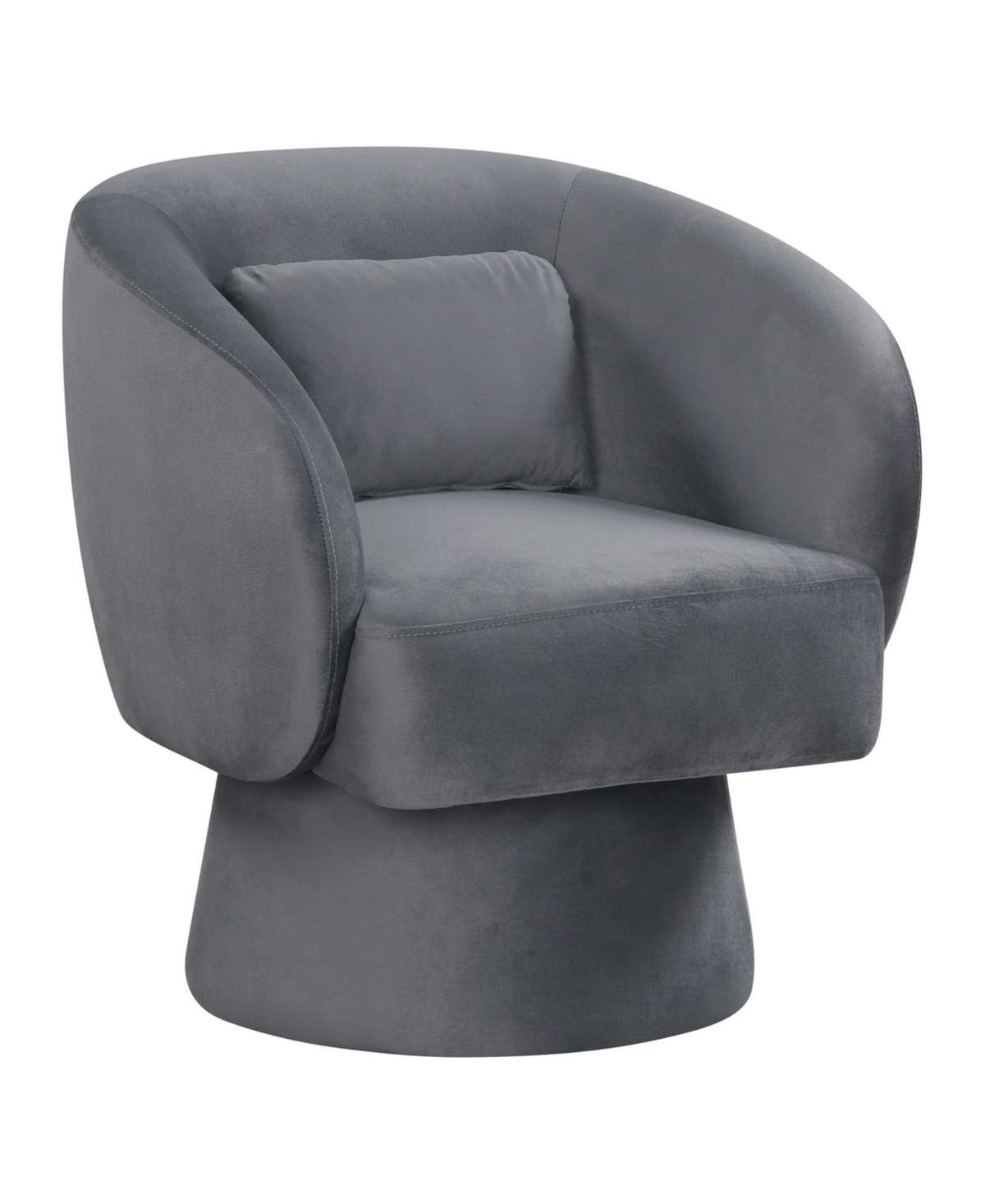 Click here for Gouun 360-Degree Swivel Barrel Chair with Lumbar P... prices