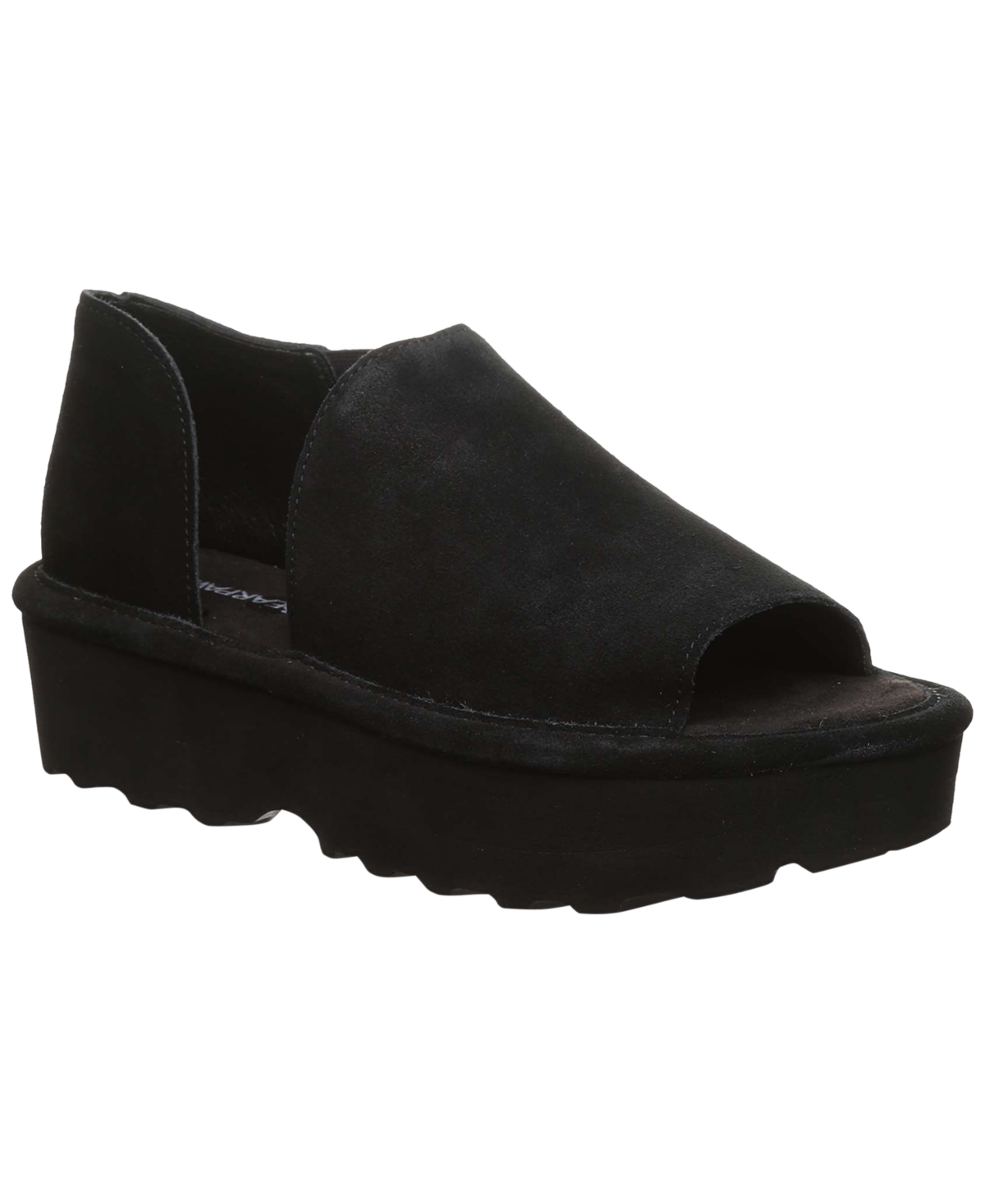 Click here for Bearpaw Womens Sail Round Toe Sandals - Black prices