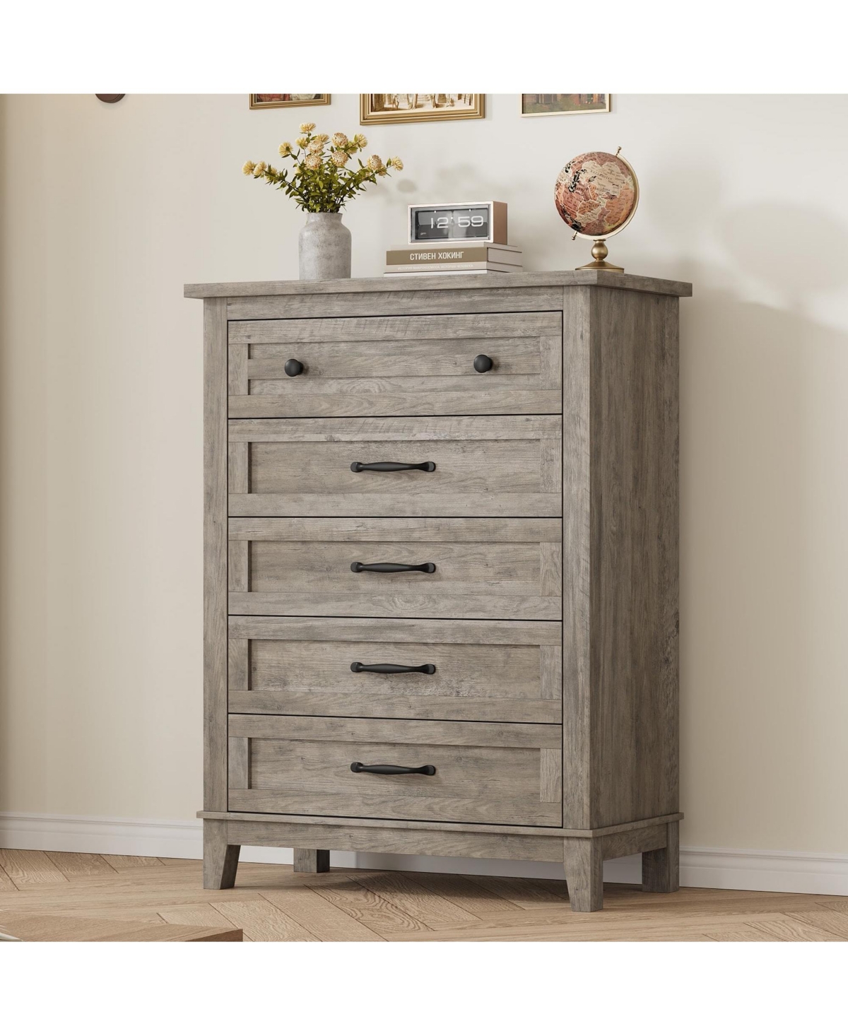 Click here for gaomon 5 Dresser for Bedroom  41.3 in Tall Vertica... prices