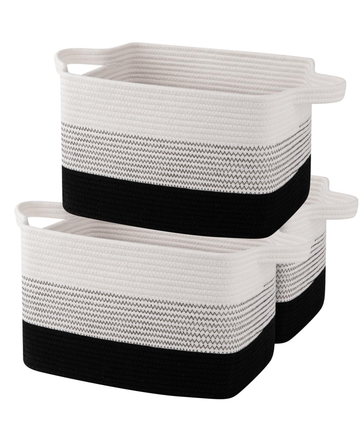 Click here for Gnuadz 3PC Woven Cotton Rope Storage Baskets Bathr... prices