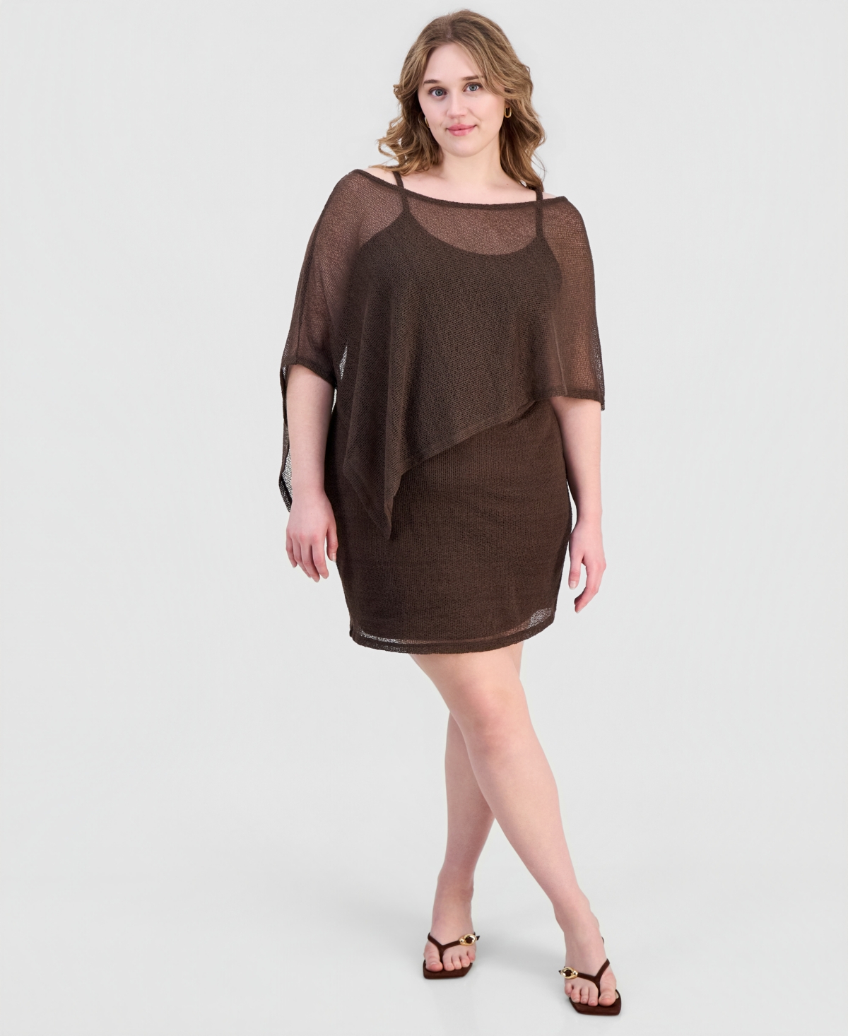 Click here for Madden Girl Trendy Plus Size 2-Piece Poncho & Mini... prices