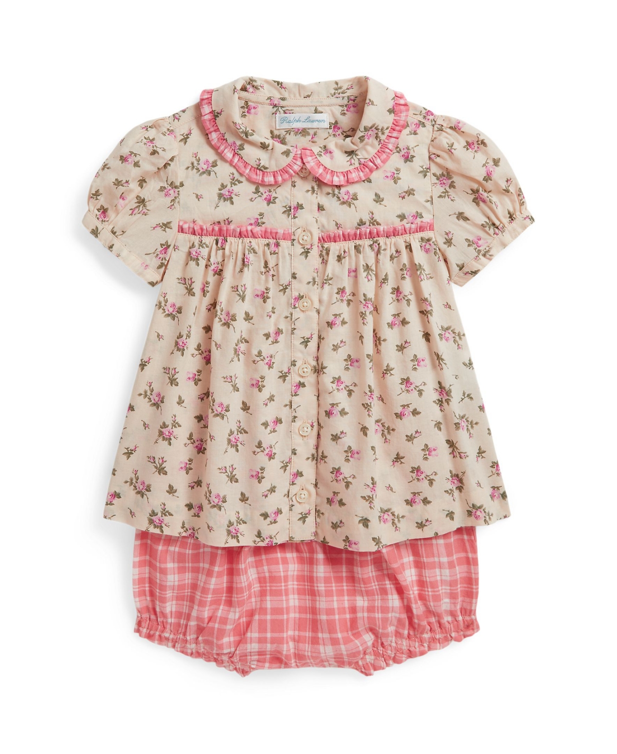 Click here for Polo Ralph Lauren Baby Girls Floral Shirtdress and... prices