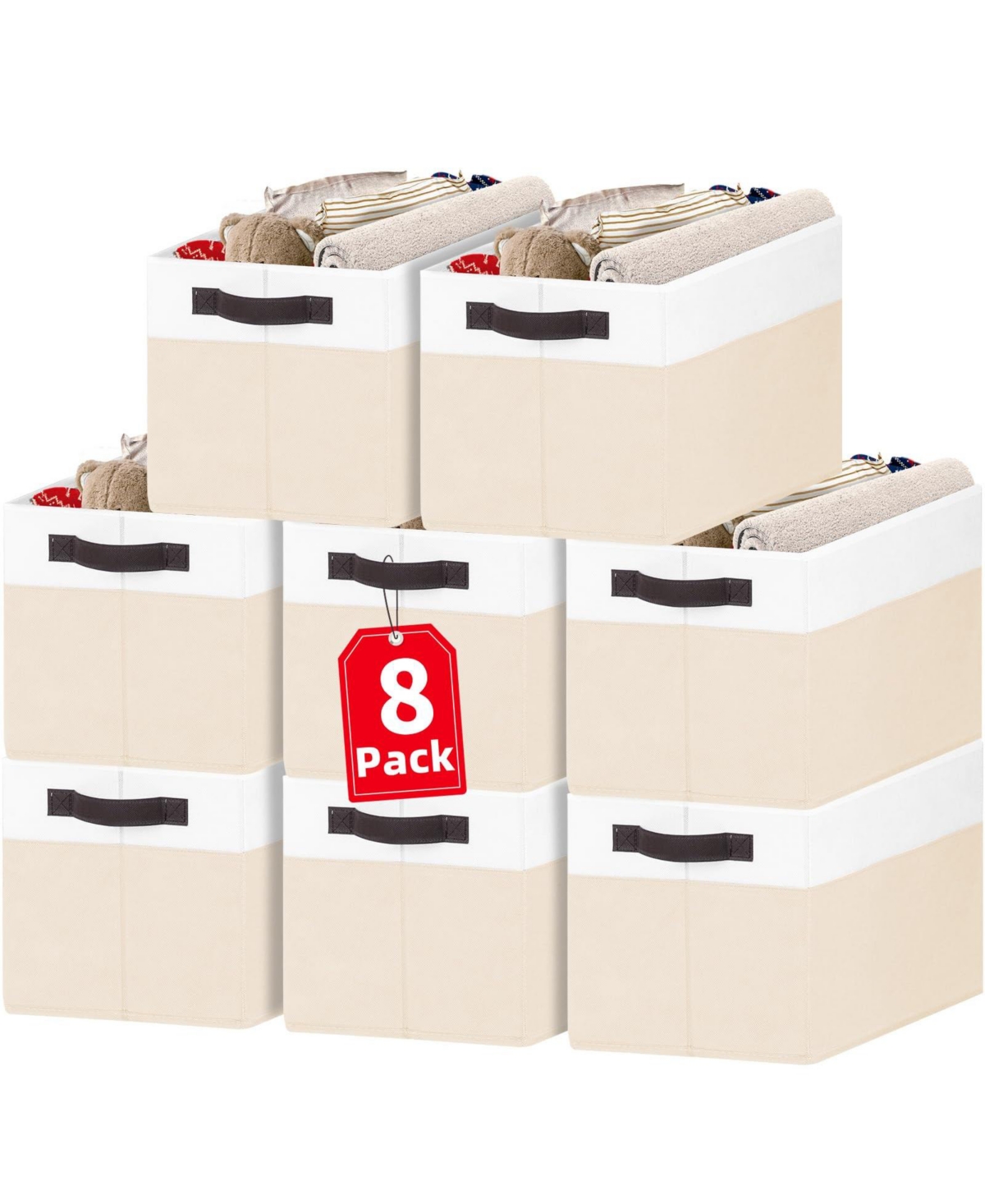 Click here for Gnuadz Fabric Collapsible Storage Baskets With Han... prices