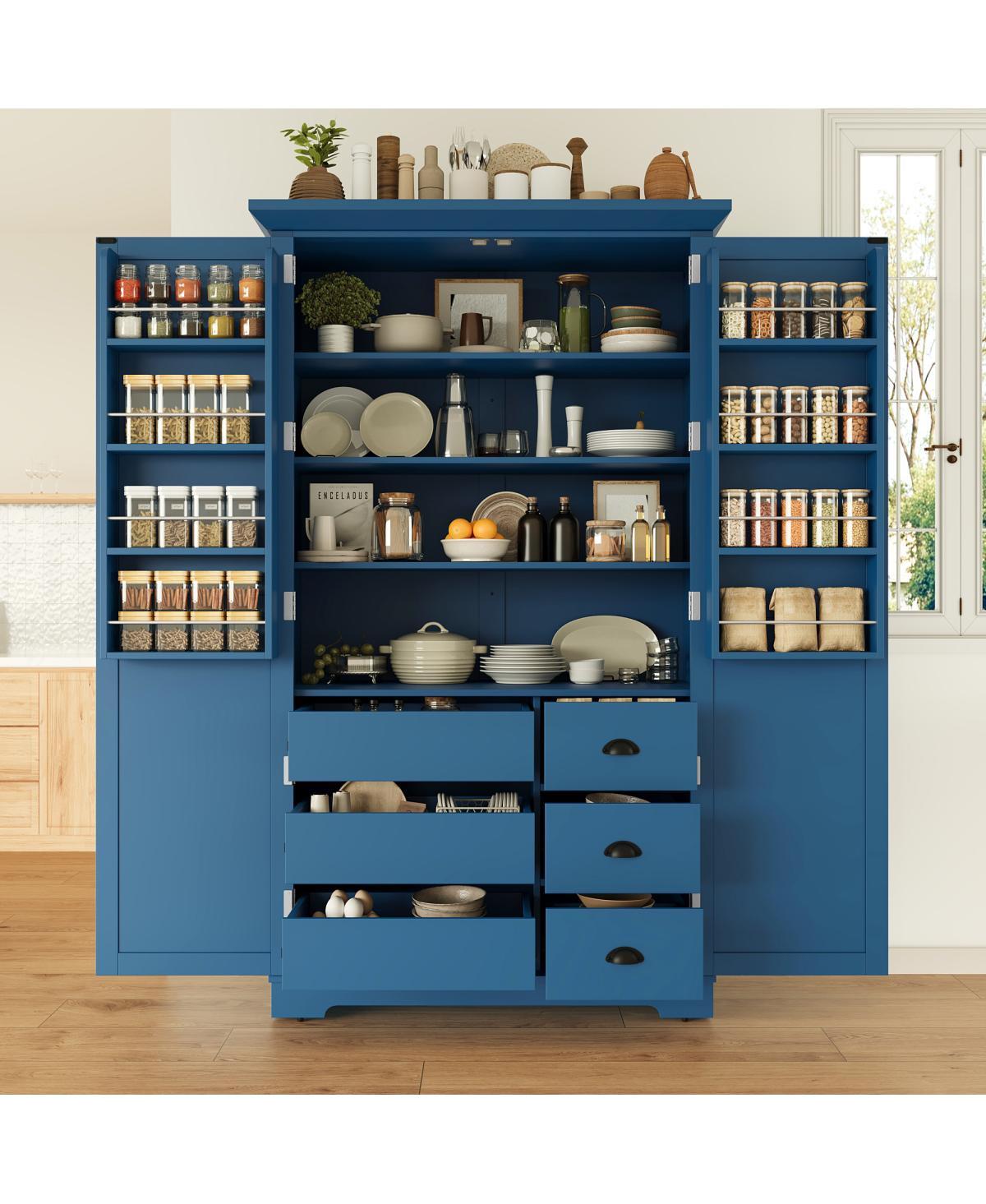 Click here for Streamdale Furniture Shaker Pantry Cabinet with Dr... prices