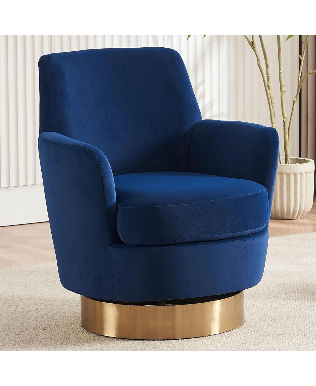 Click here for Rainsken 360degree(s) Swivel Barrel Chair  Velvet... prices