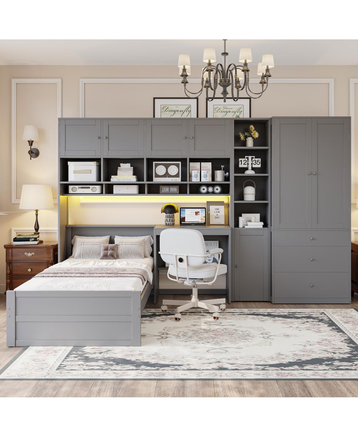 Click here for Streamdale Furniture Wooden Twin Platform Bed with... prices