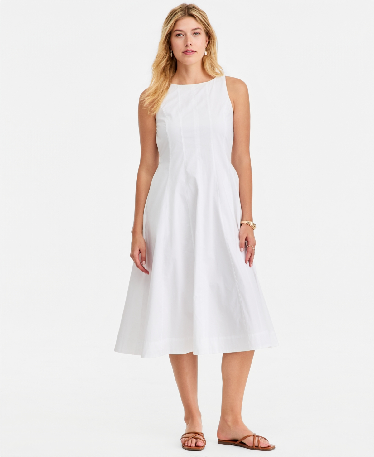 Click here for On 34th Womens Seamed Boatneck Midi Dress  Macys E... prices