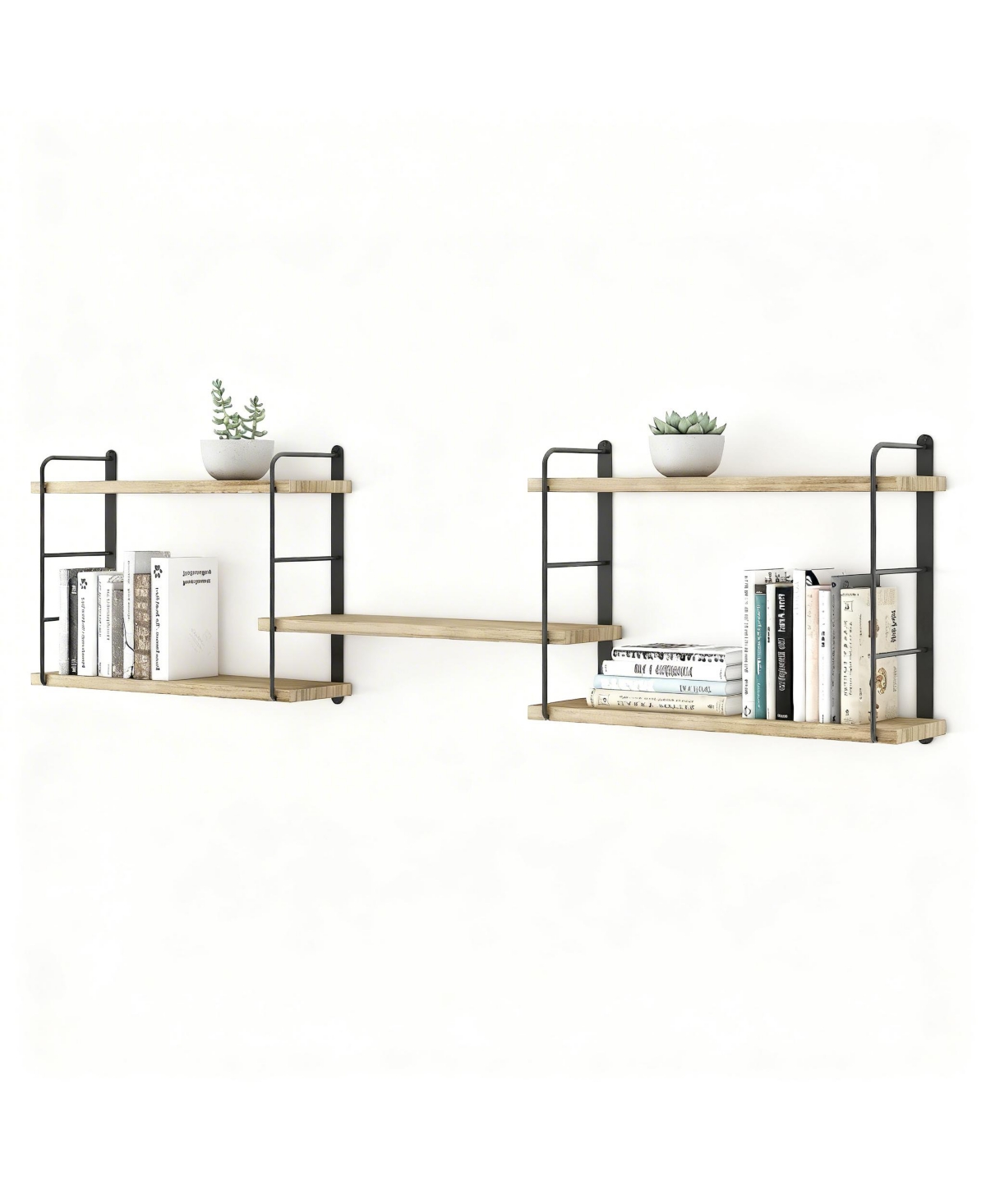Click here for Yigii Wall Shelves Floating Wood Mounted Bookshelv... prices