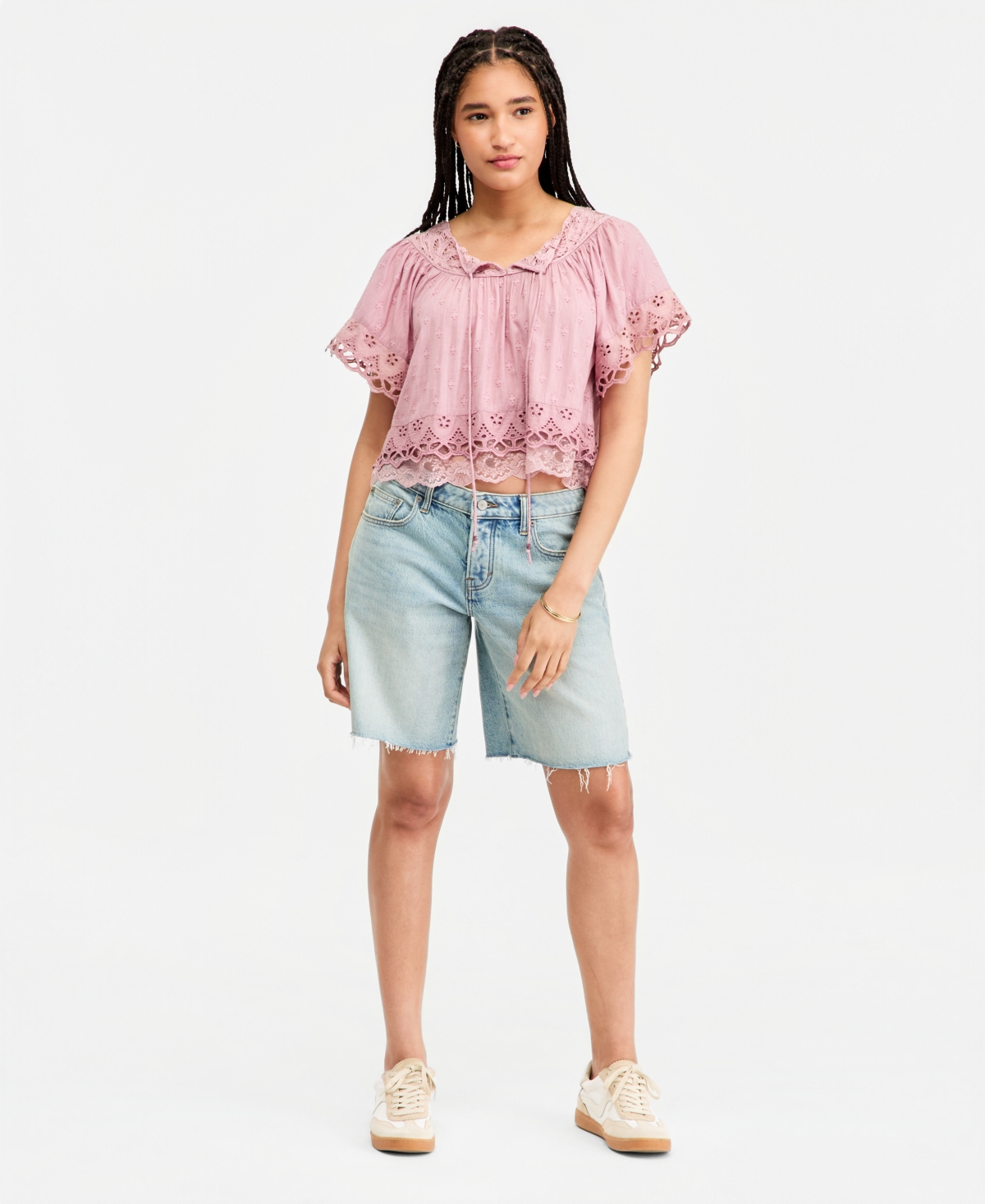 Click here for Lucky Brand Womens Low-Slung Baggy Bermuda Shorts... prices
