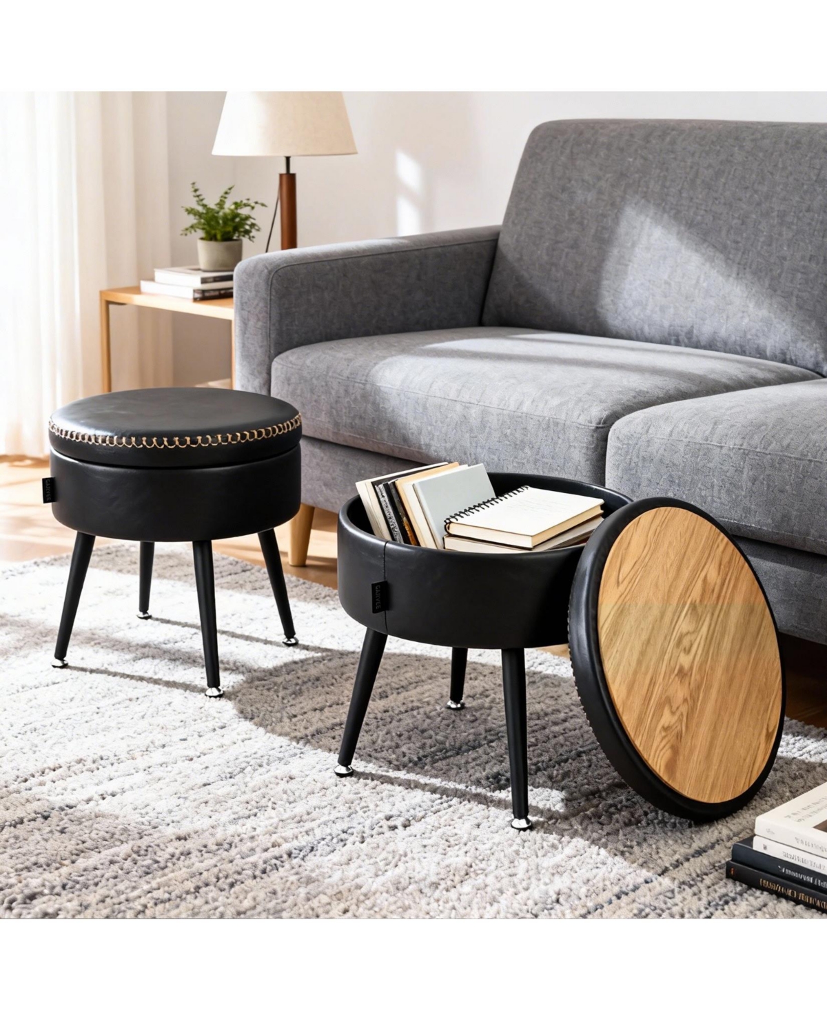 Click here for Homfan Modern Storage Ottoman and Vanity Stool  Sy... prices