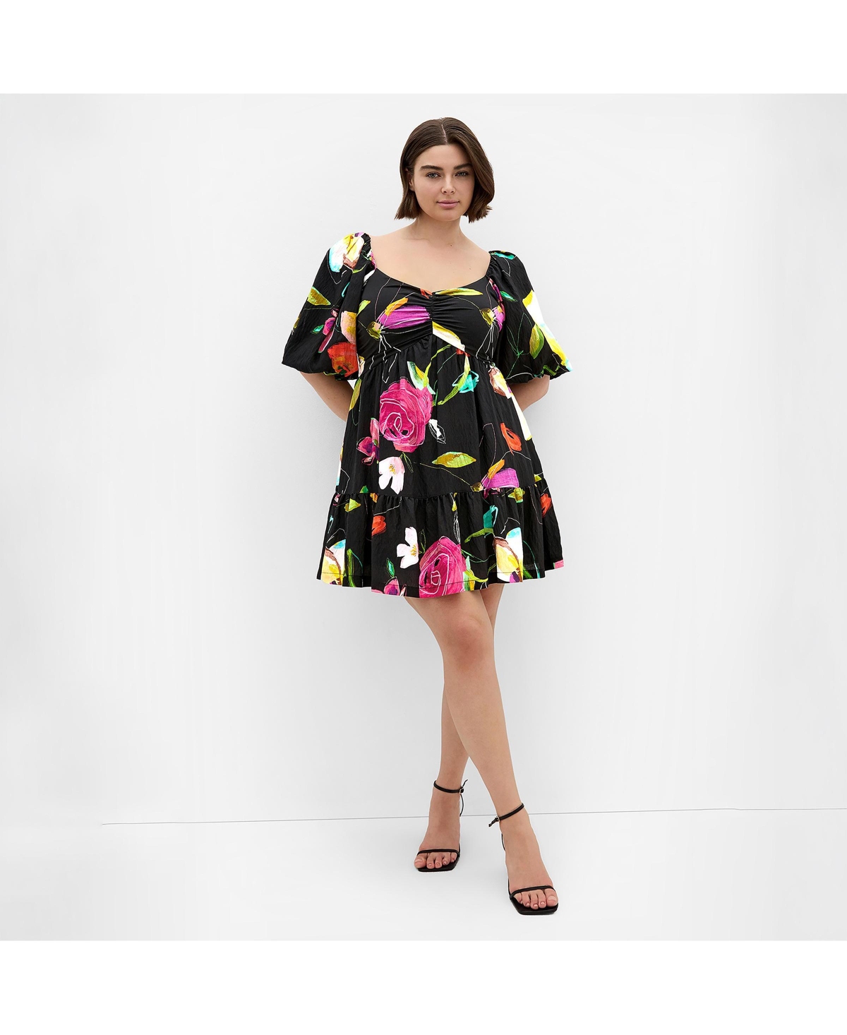 Click here for City Chic Womens Mila Print Mini Dress - Floral sk... prices