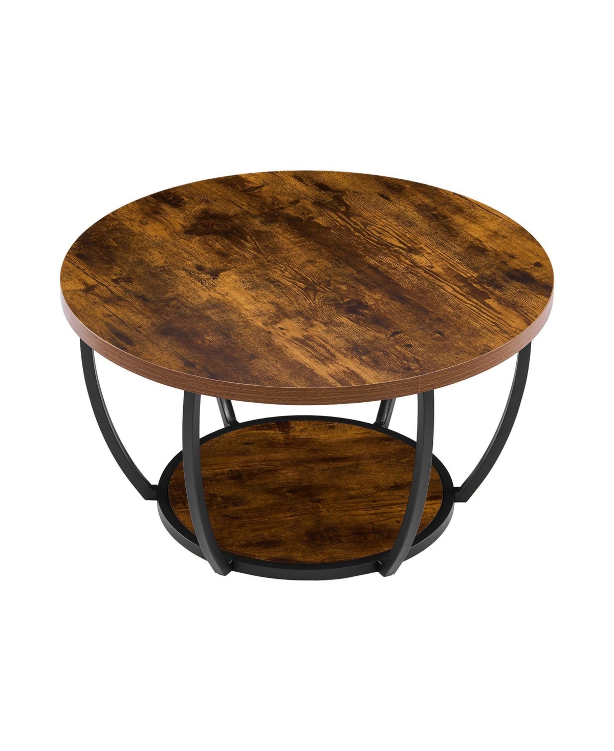 Click here for Gouun Modern 2-Tier Round Coffee Table with Metal... prices