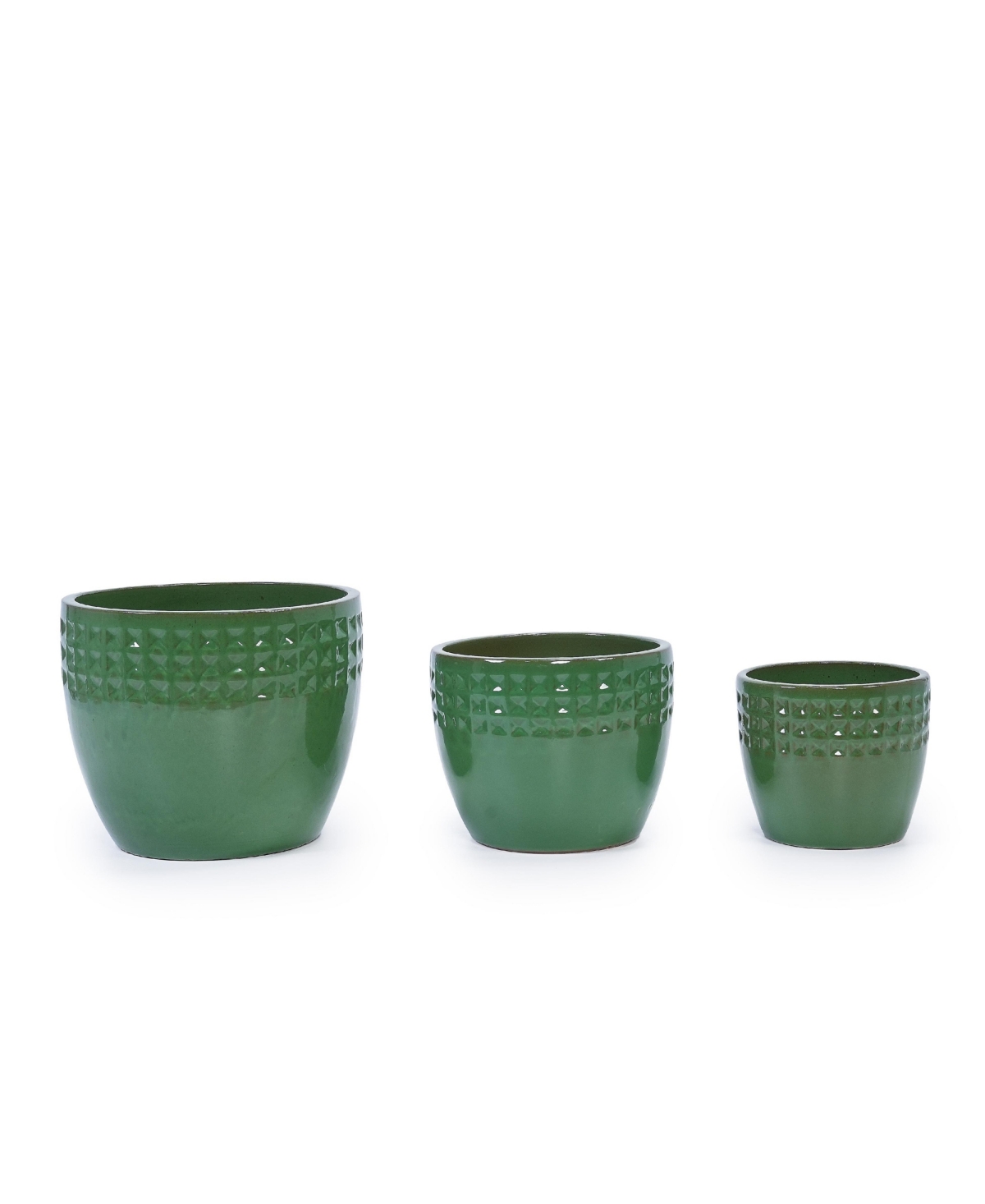 Click here for Clihome Handmade Ceramic Planter Set of 3  Diamond... prices