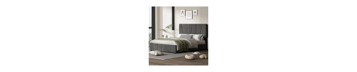 Click here for Homfan Bed Frame with Adjustable Headboard - Multi... prices