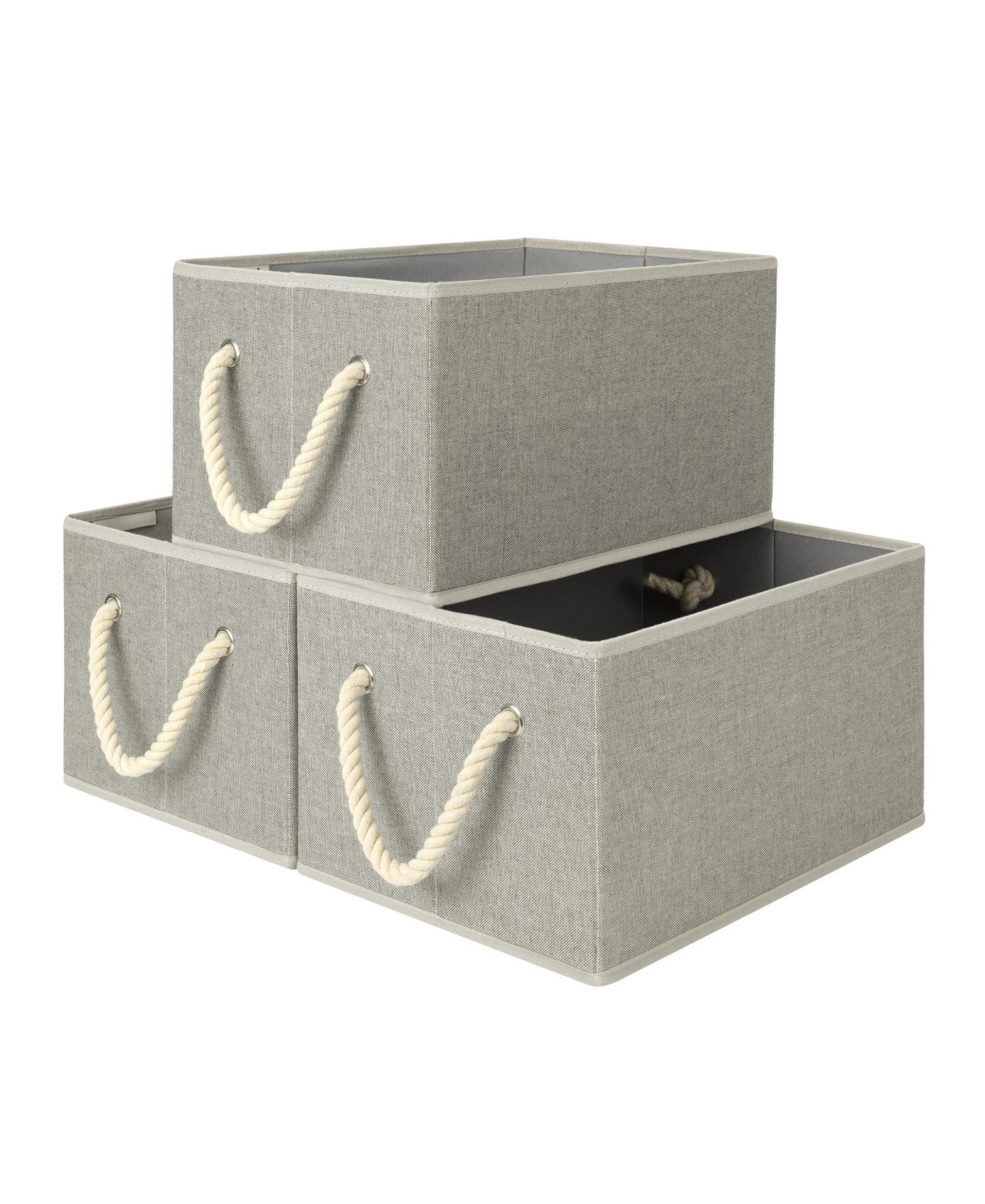 Click here for Gnuadz 3 Piece Fabric Closet Organizer Storage Bin... prices